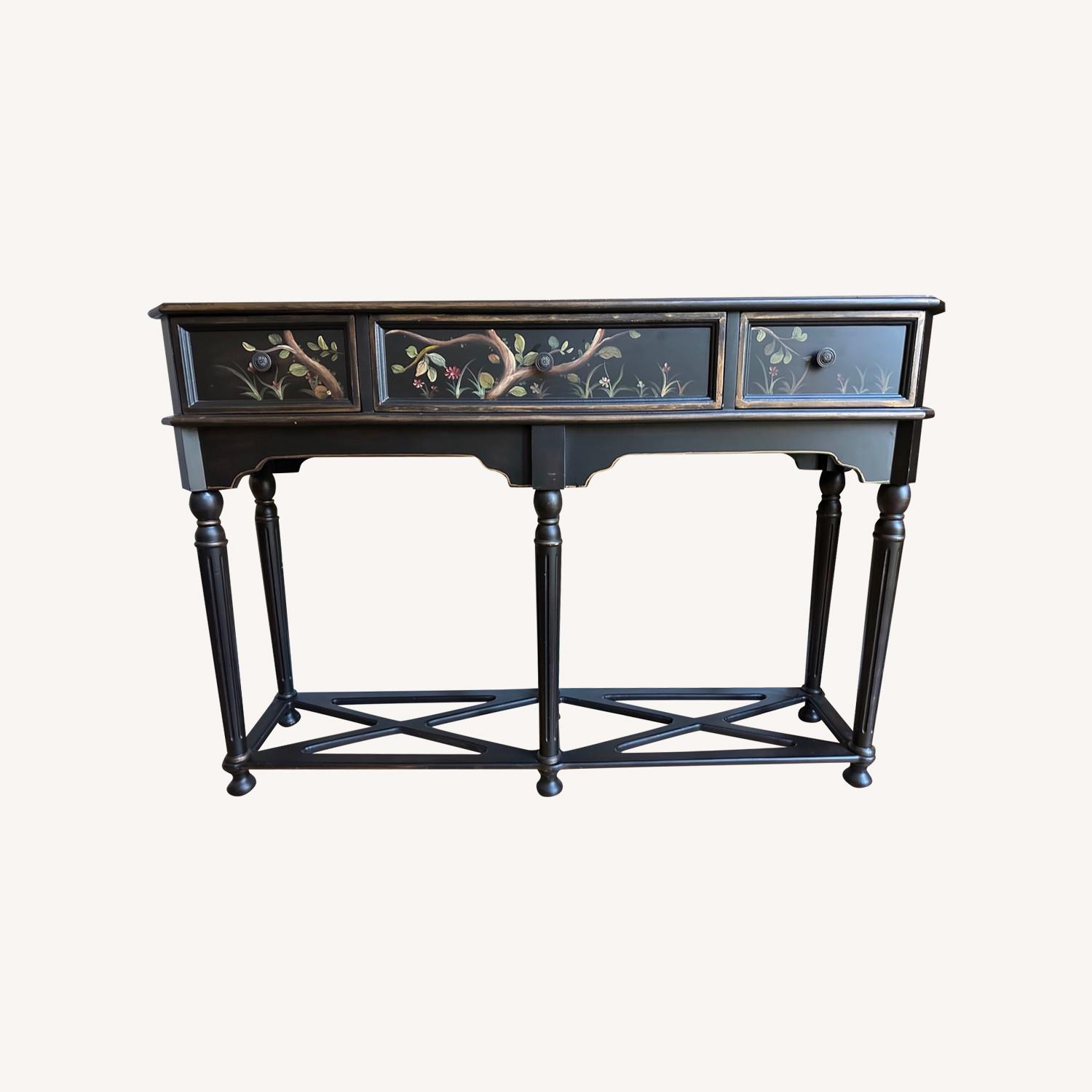 Hand Painted Console Table - AptDeco