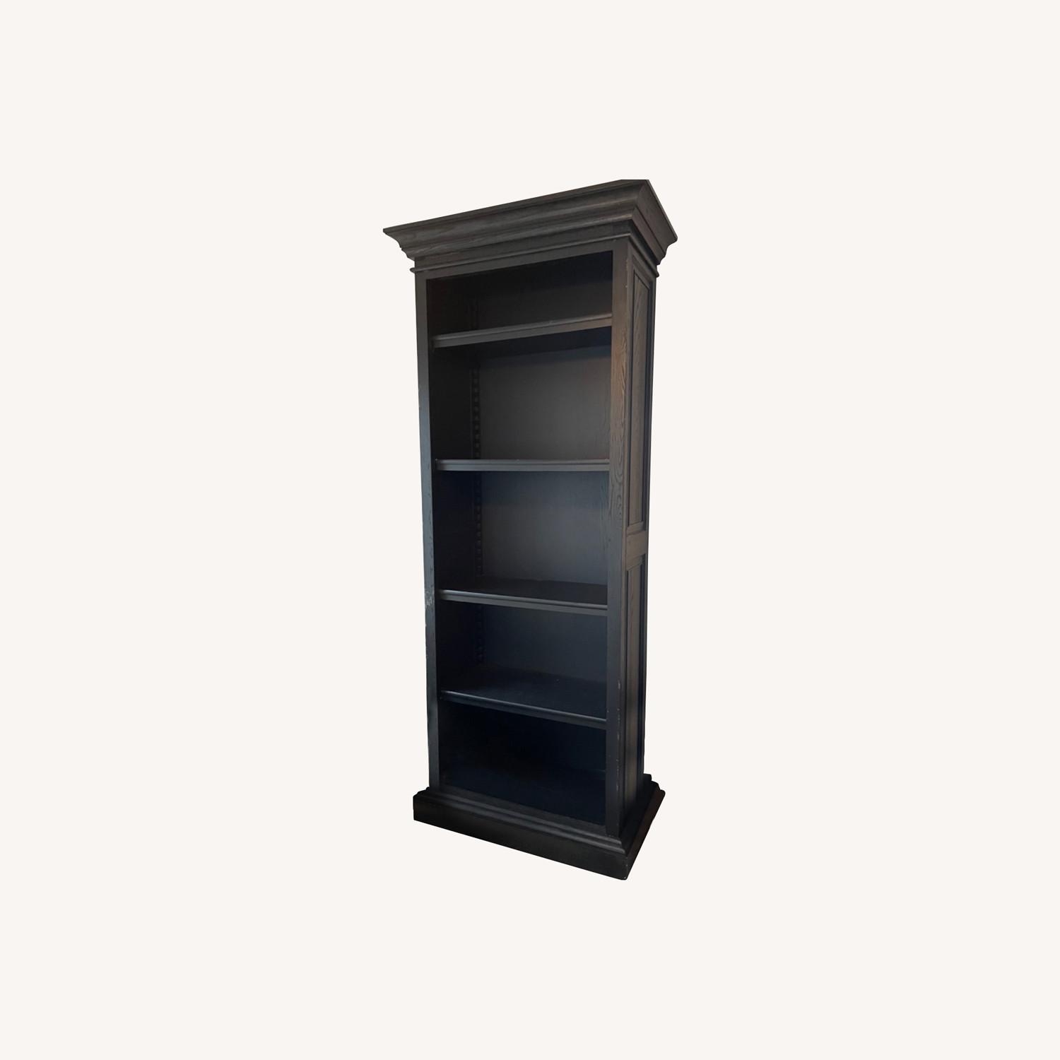 Black Wood Restoration Hardware Bookcase - AptDeco