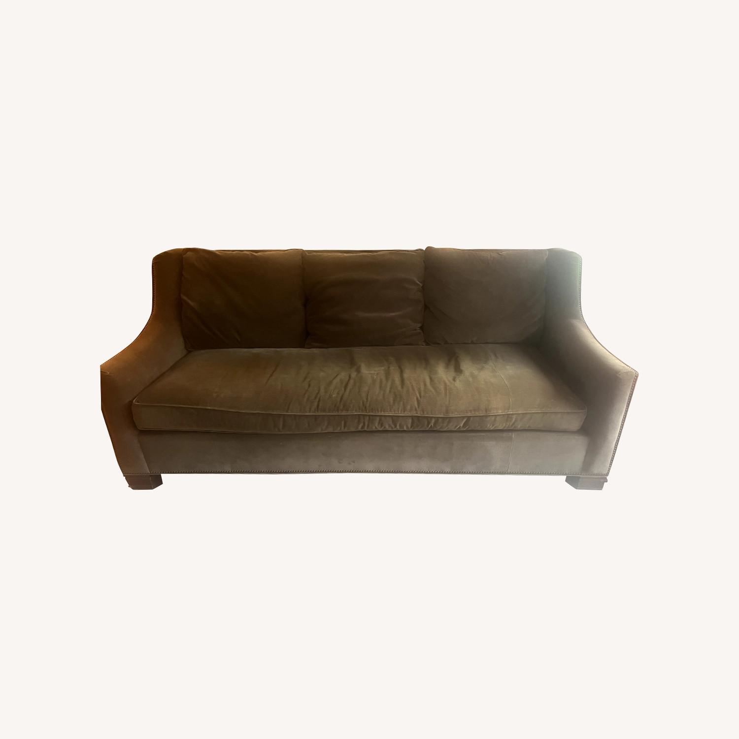 Hickory Chair Sutton Custom Sofa Velvet - AptDeco