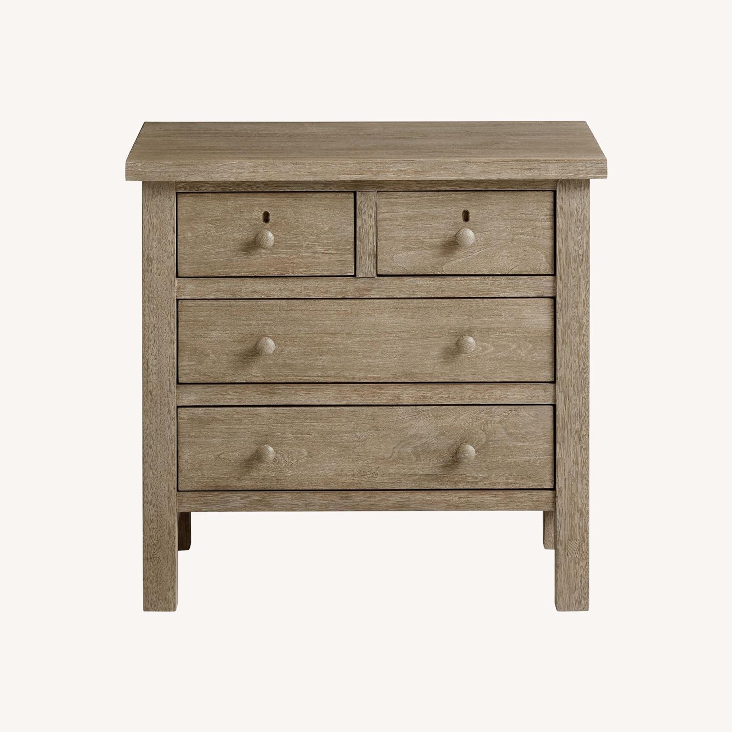 Pottery Barn Farmhouse 4 drawer Night Stand - AptDeco