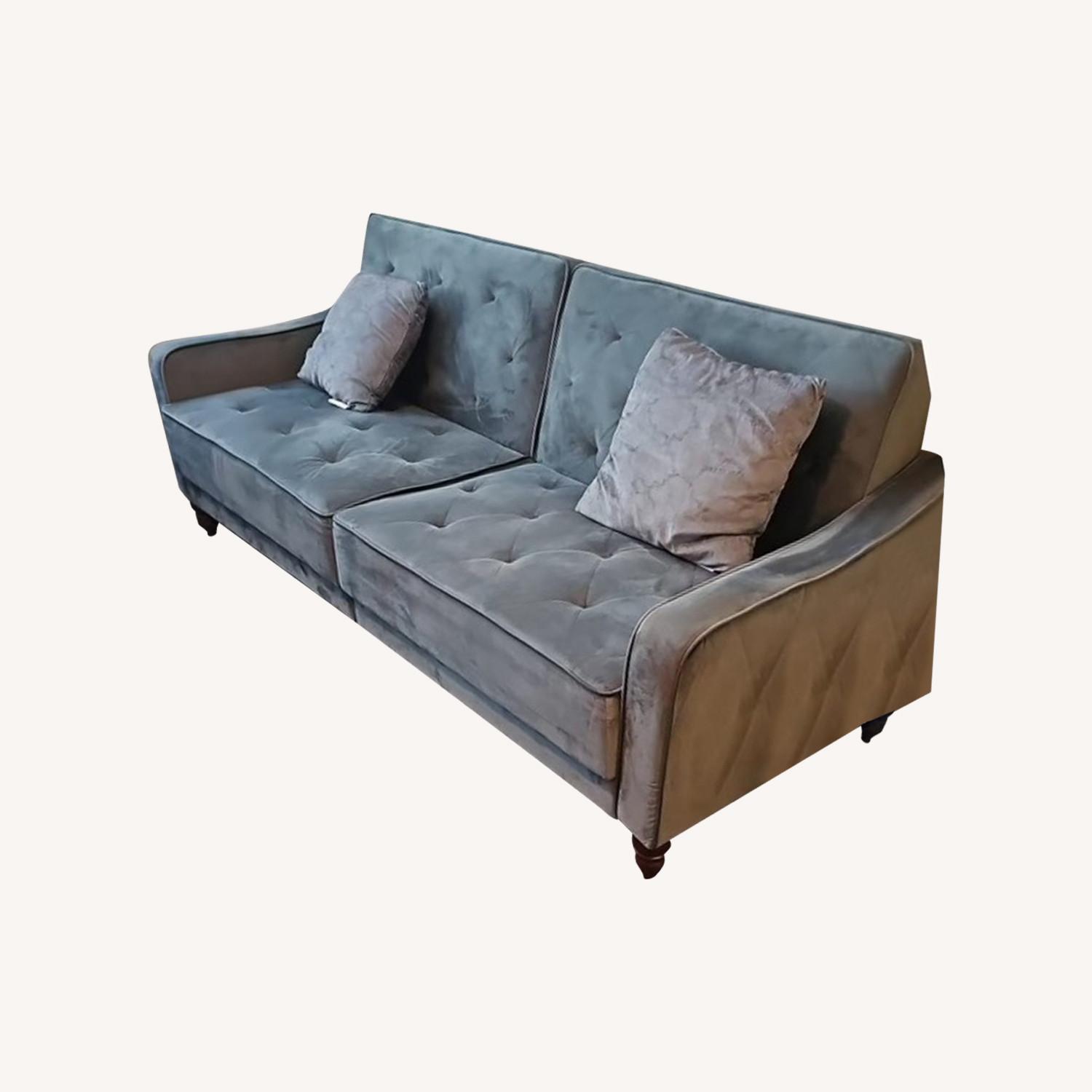 Light Grey Sleeper Sofa - AptDeco
