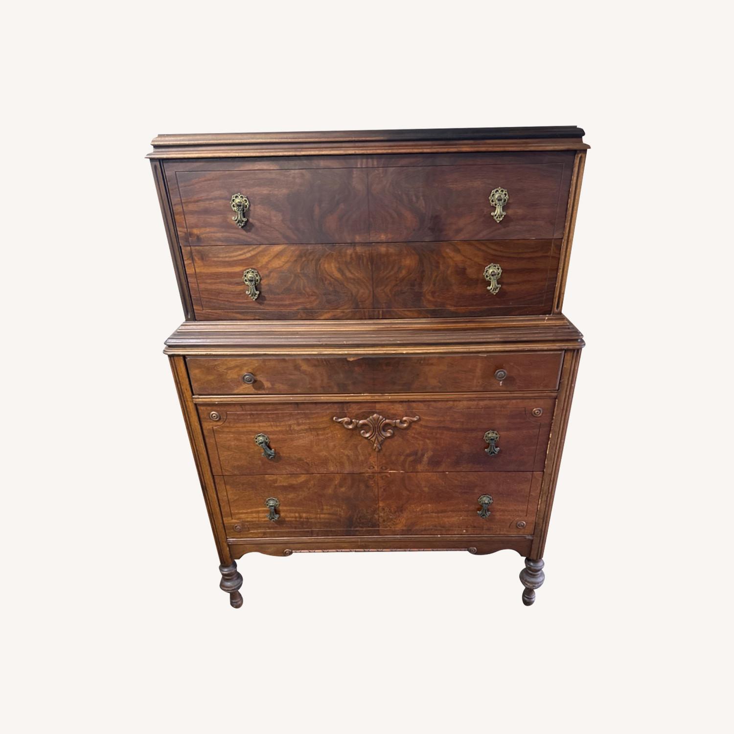 Antique Solid Wood Dresser - AptDeco