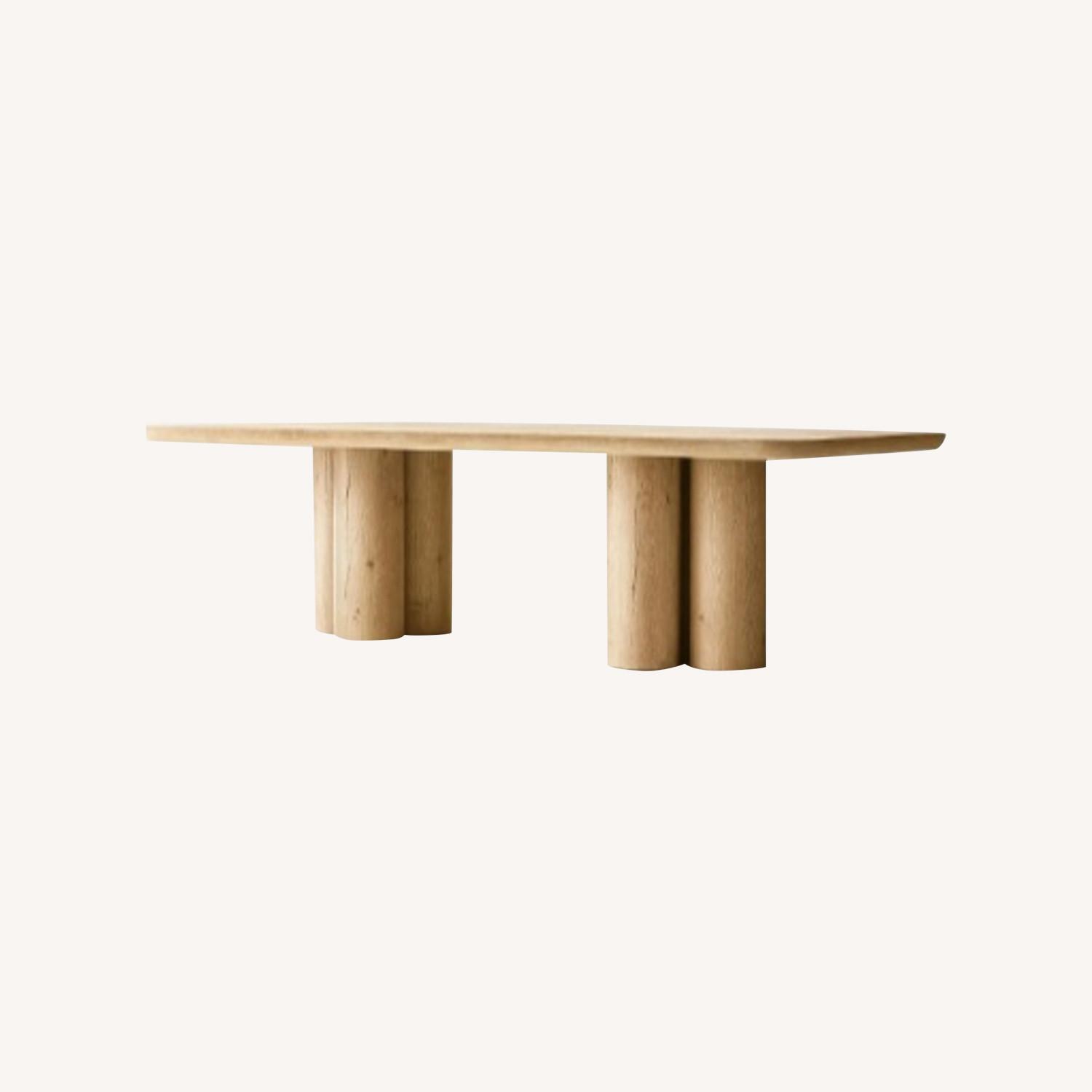 Unused Solid Oak Dining Table - AptDeco