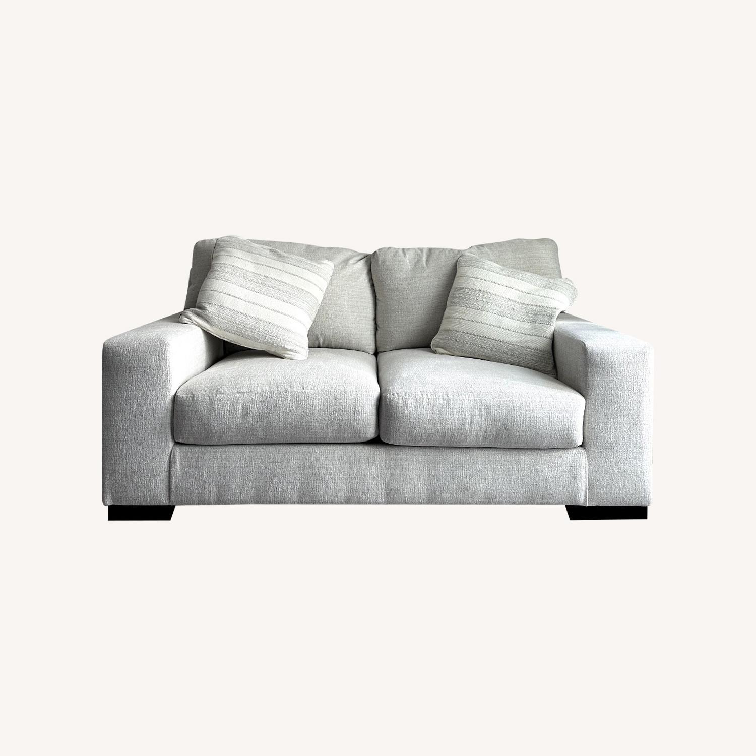 Ashley Furniture Neutral Loveseat - AptDeco