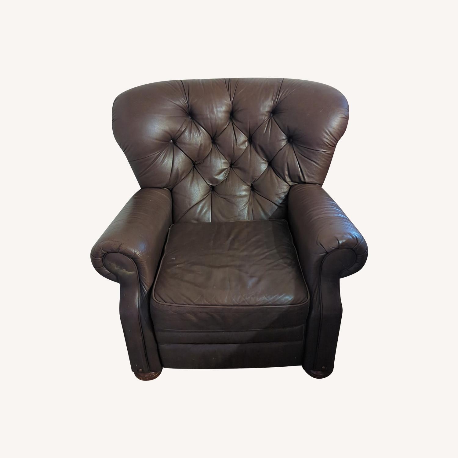 Leather Recliner Comfortable Sofa - AptDeco