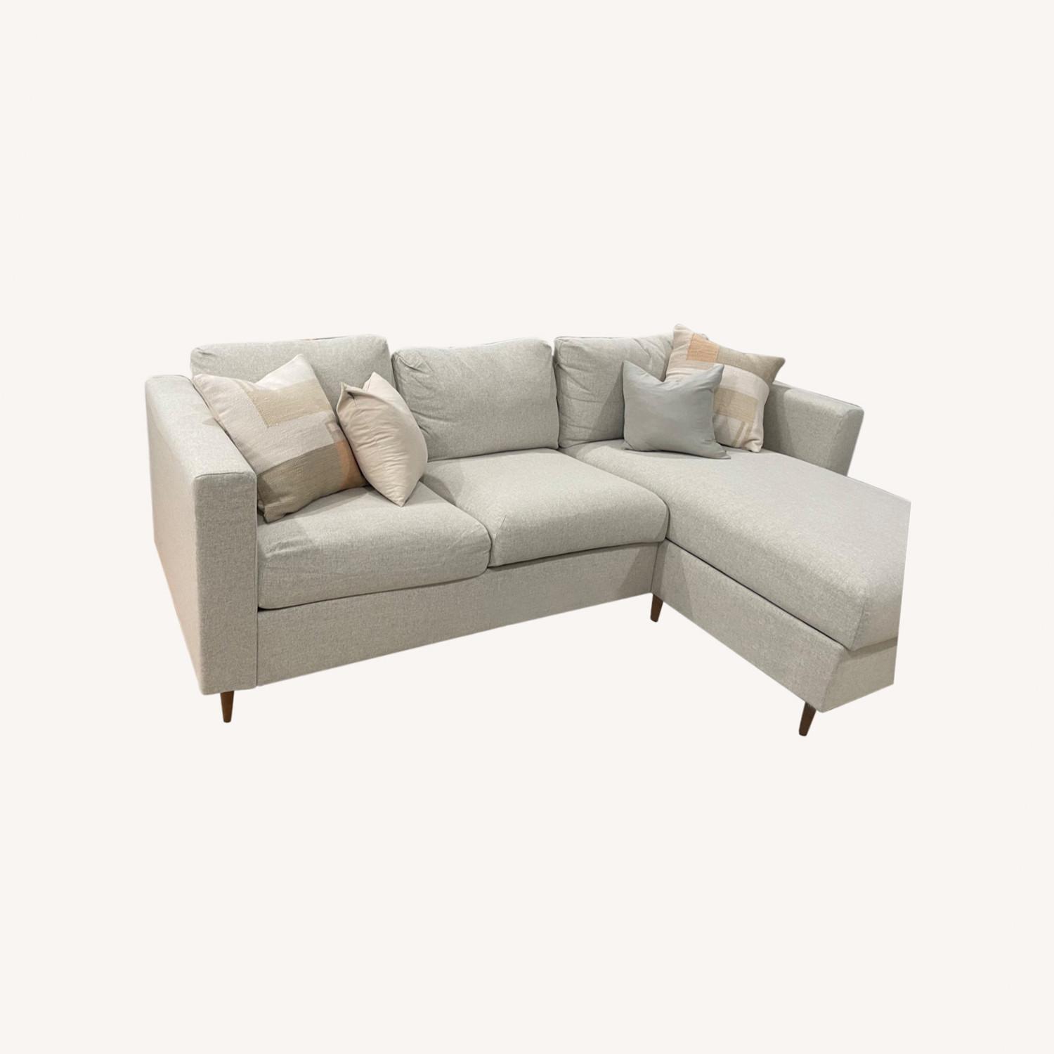 IKEA Finnala Sofa with Chaise in Gunnard Beige - AptDeco