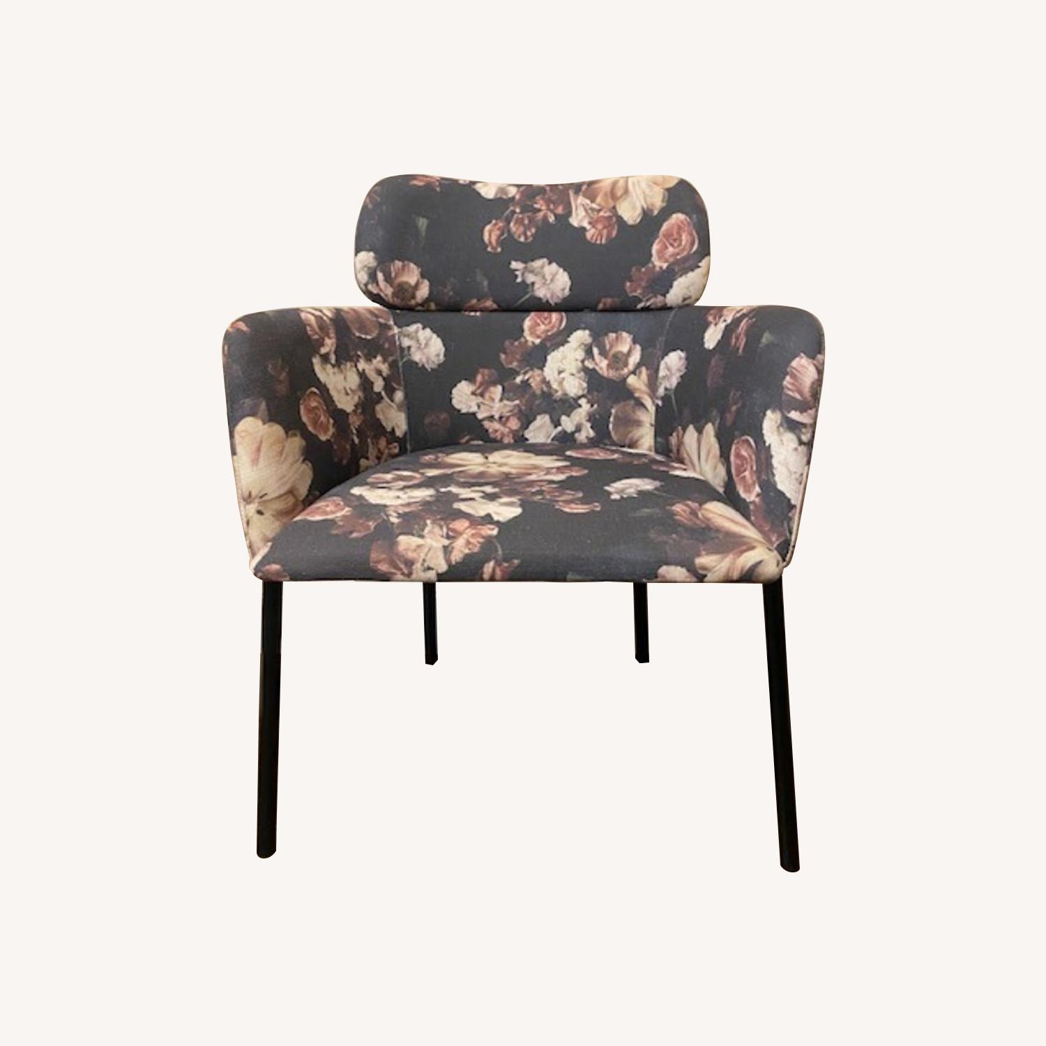 CB2 Azalea Floral Dining Chairs - AptDeco