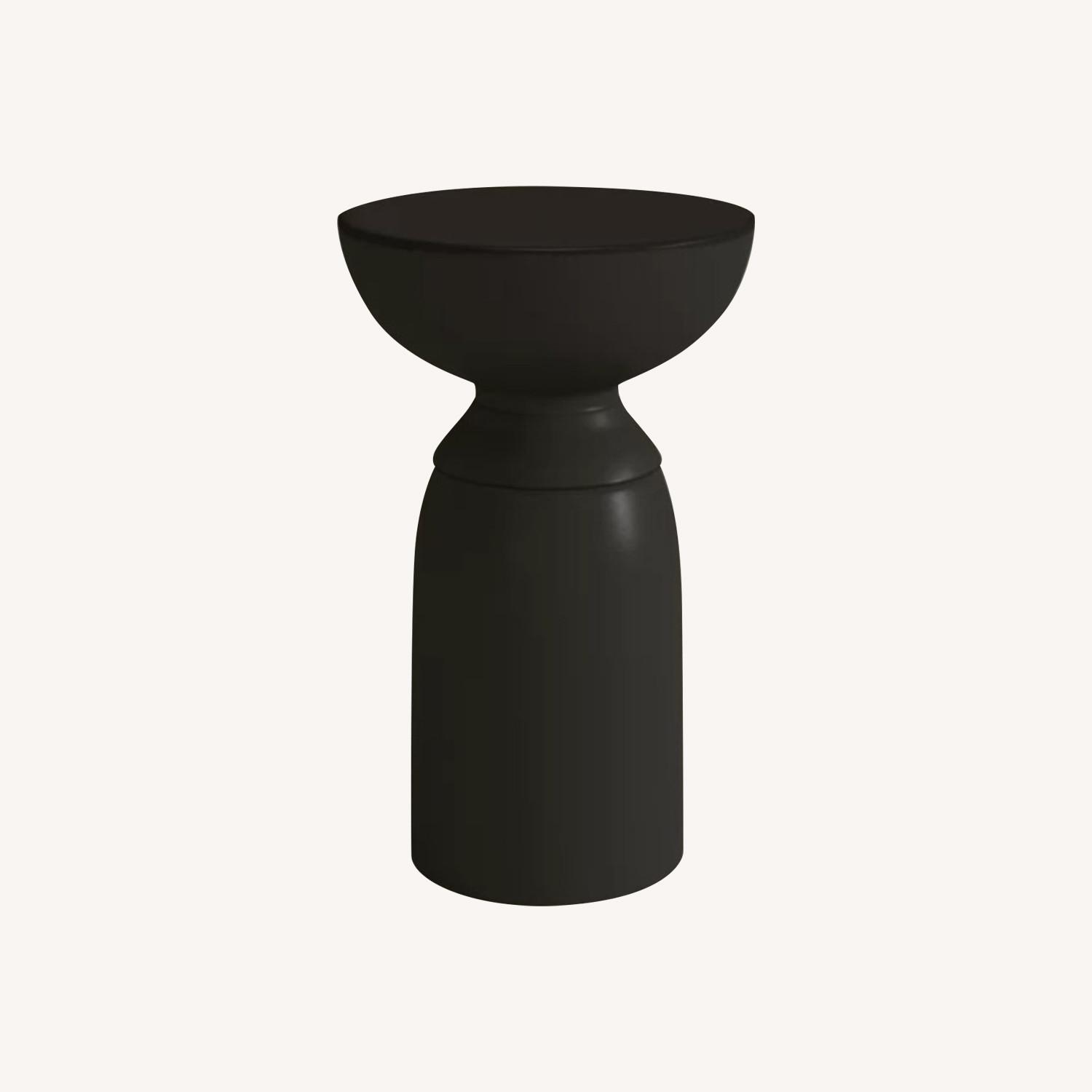 Kellaman Concrete Pedestal End Table - AptDeco