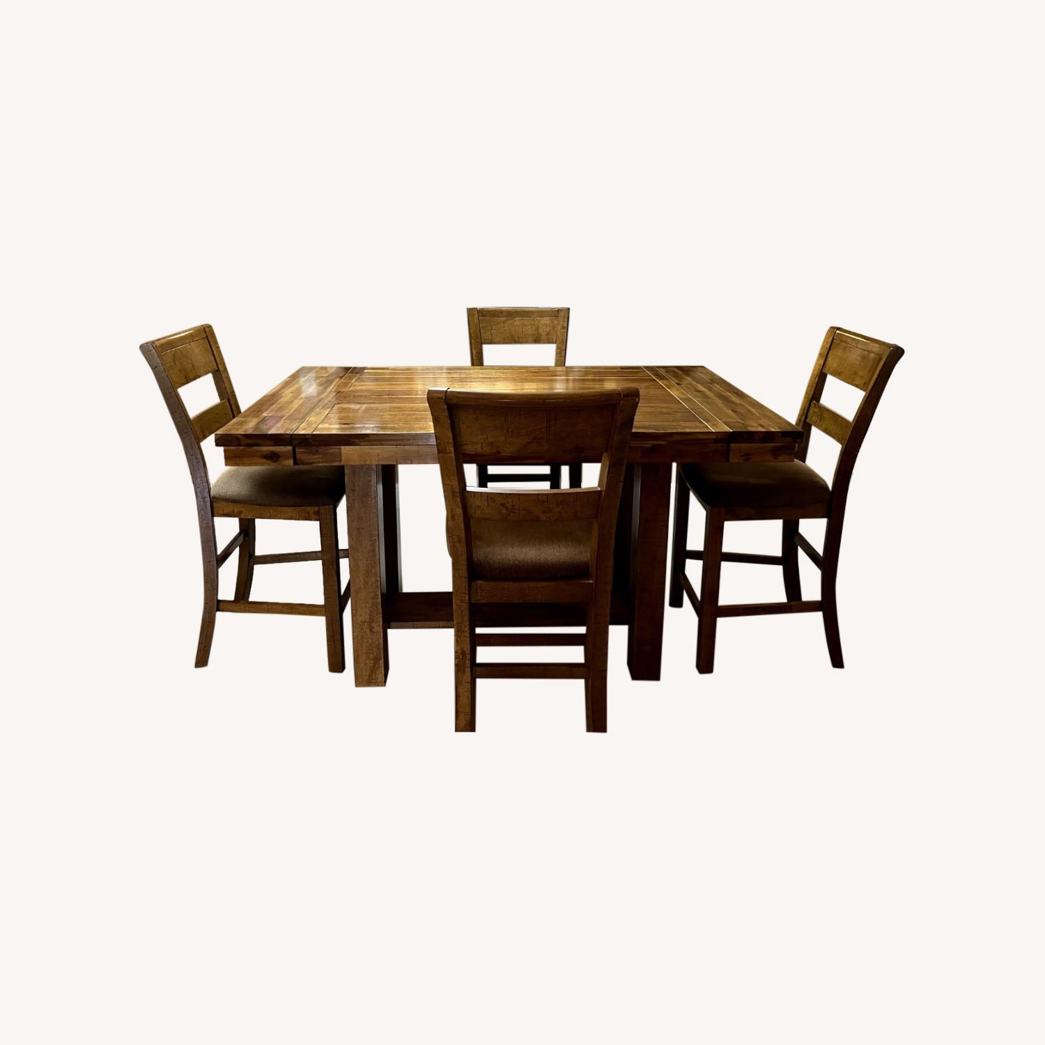 Solid Wood Dining Room Set - AptDeco