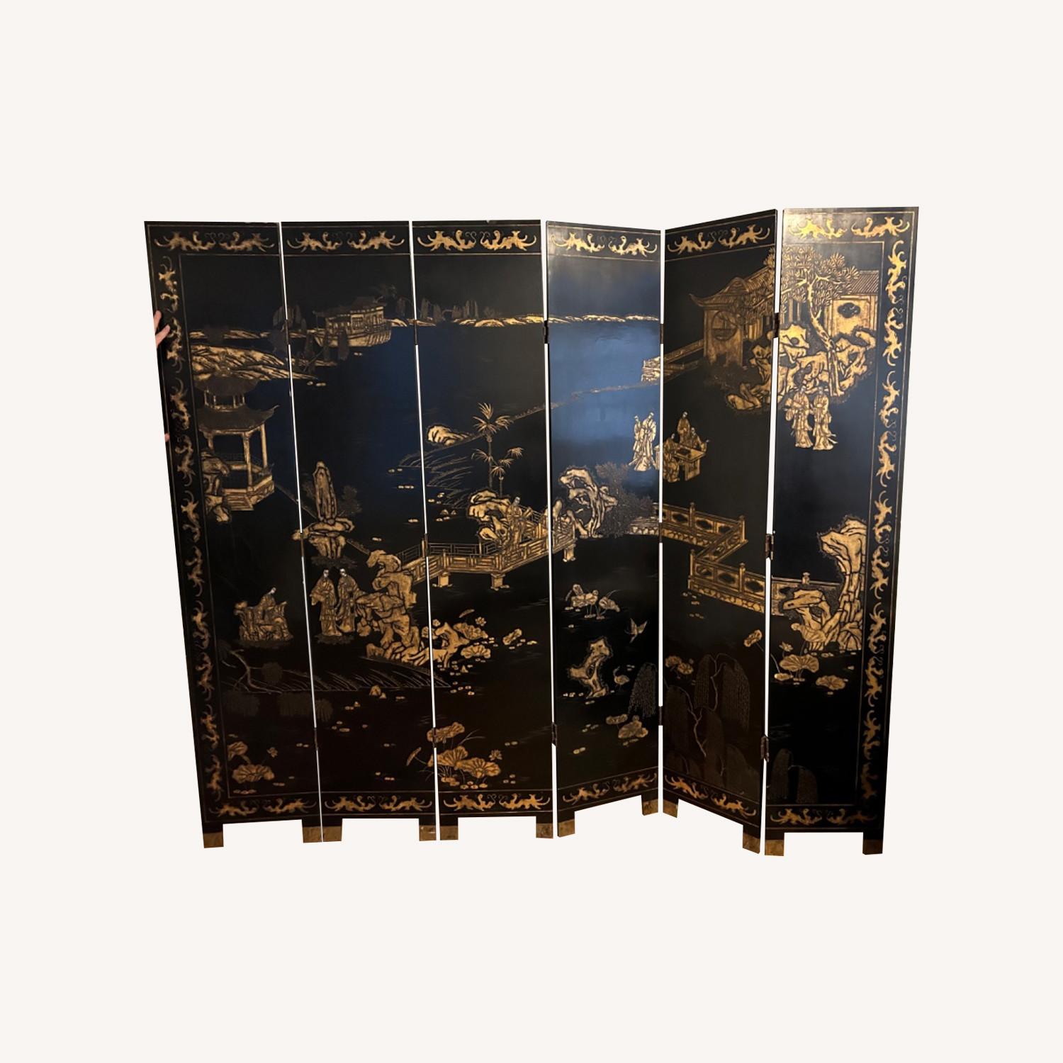 Antique Asian Screen (6-Panel) - AptDeco