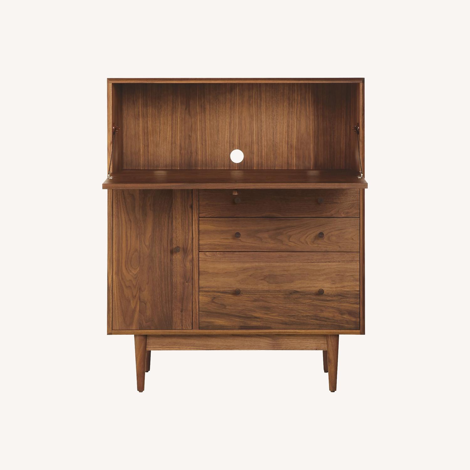 Room Board Grove Office Armoire Secretary Desk Hutch AptDeco
