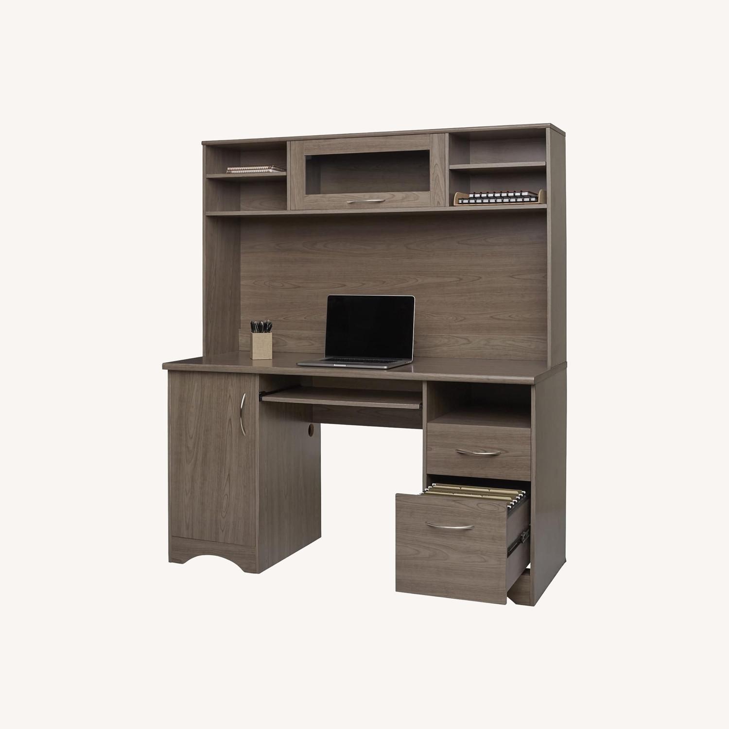Computer Desk with Hutch - AptDeco