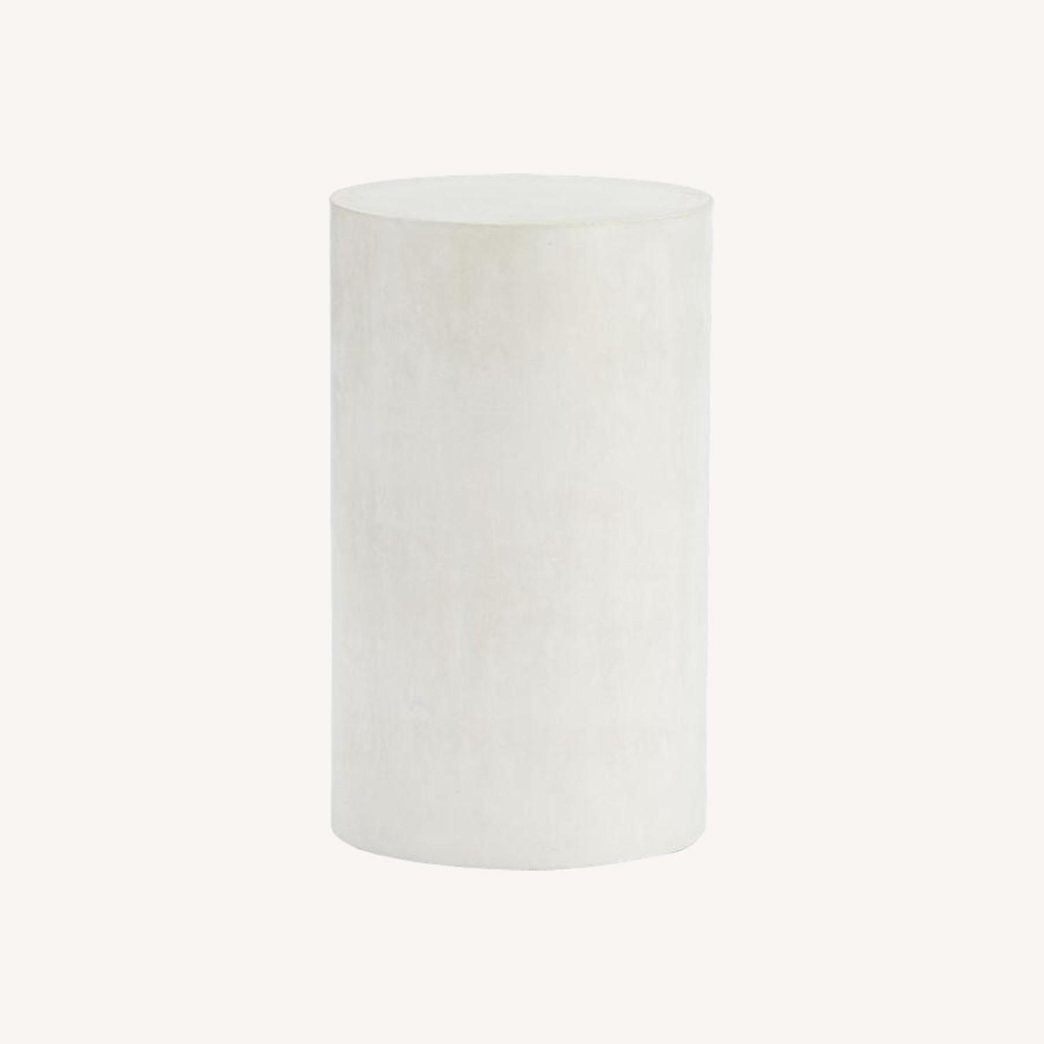 CB2 Stone Column Side Table - AptDeco