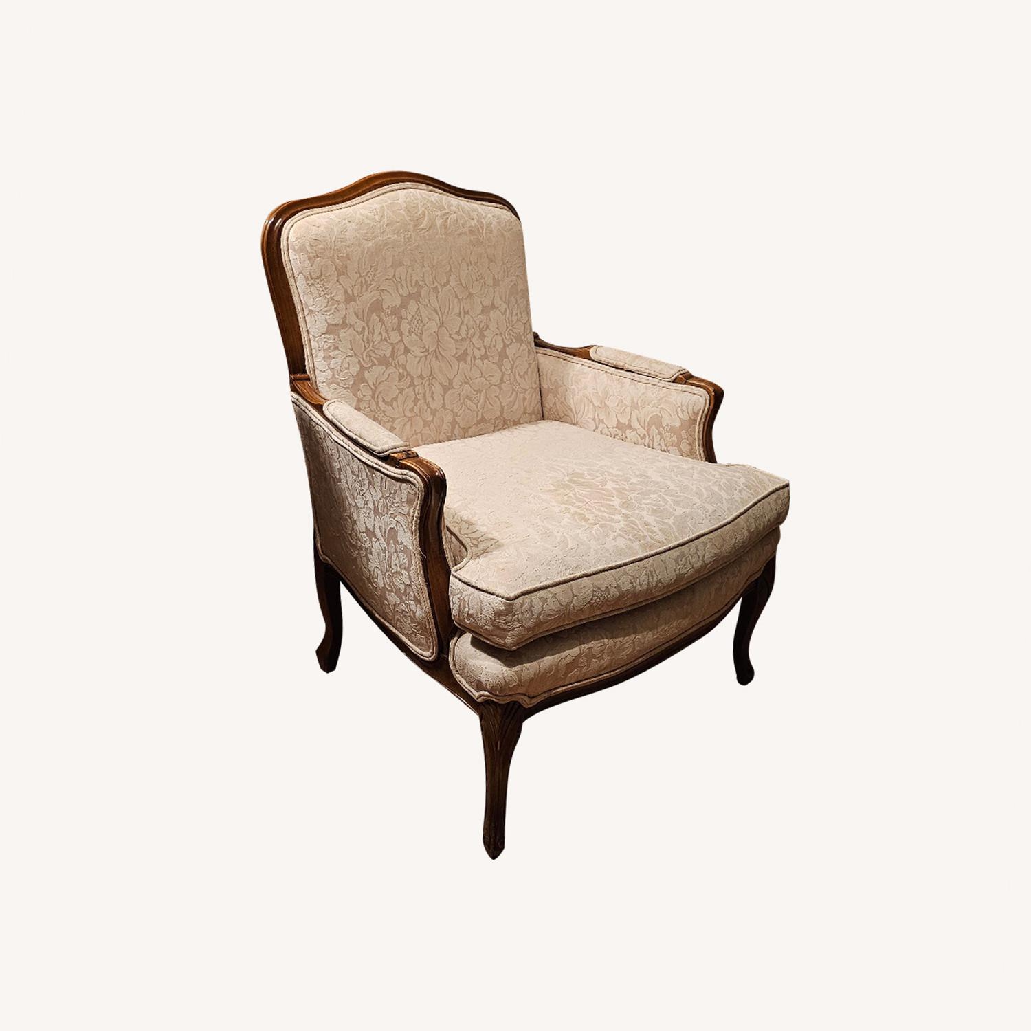 Castro Vintage French Style Pink Armchair - AptDeco