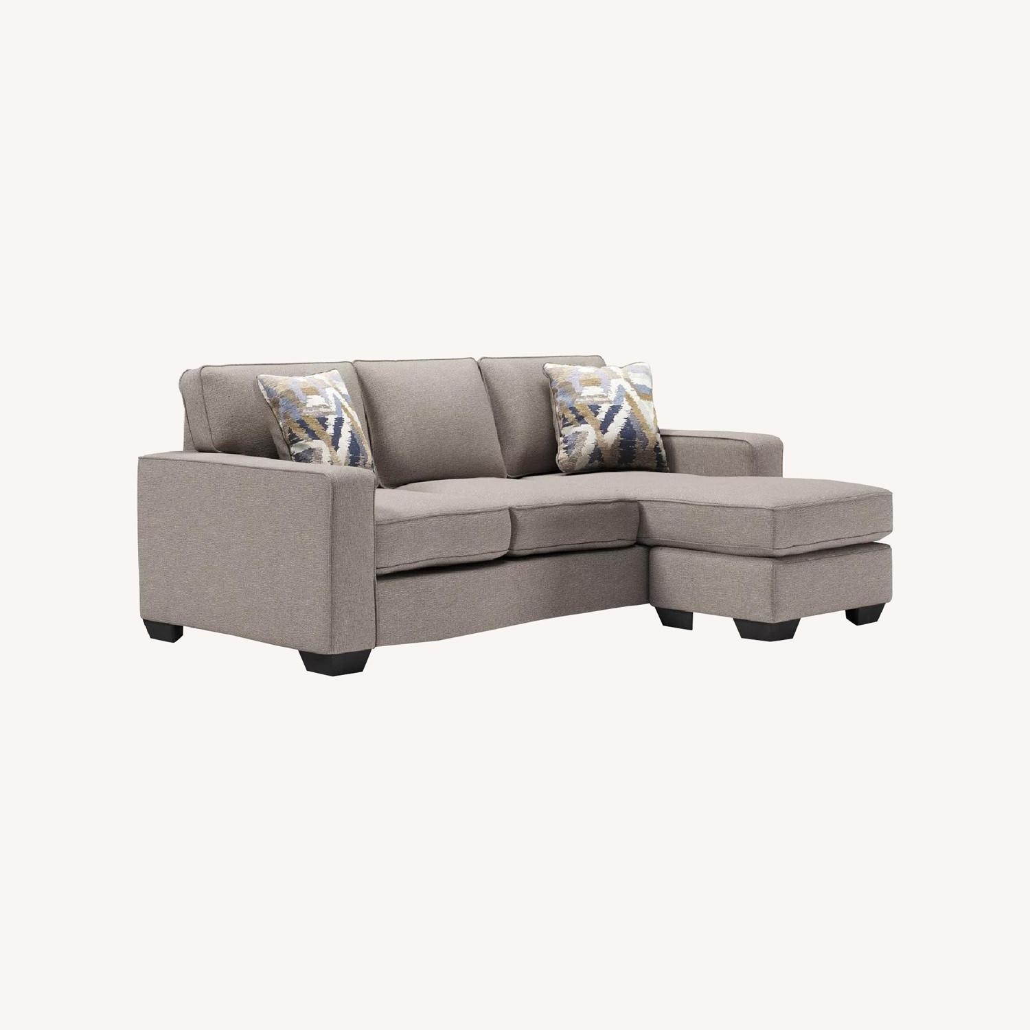 Ashley Furniture Greaves Sofa Chaise Stone Color - AptDeco