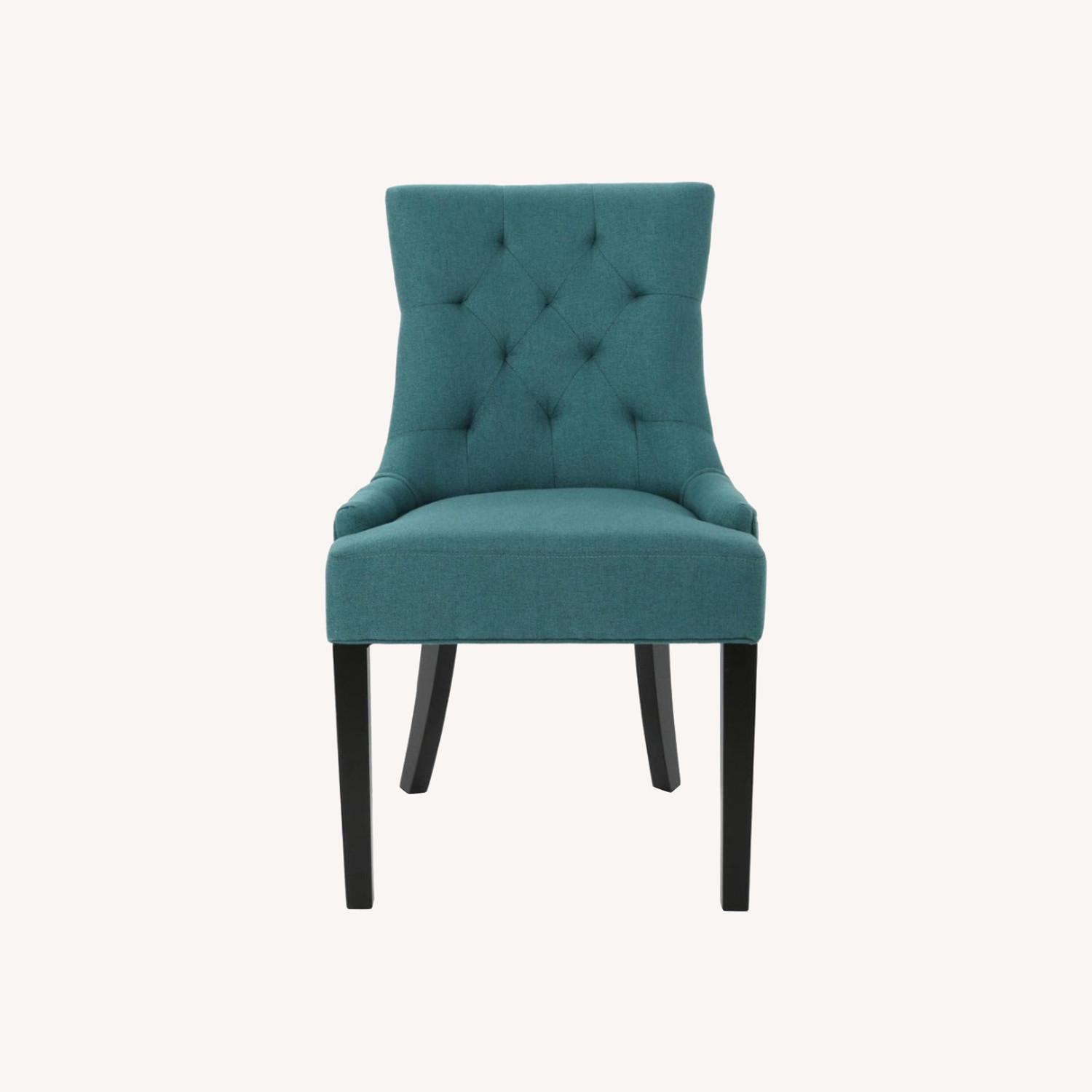 Hayden Modern Tufted Fabric Dining Chairs - AptDeco