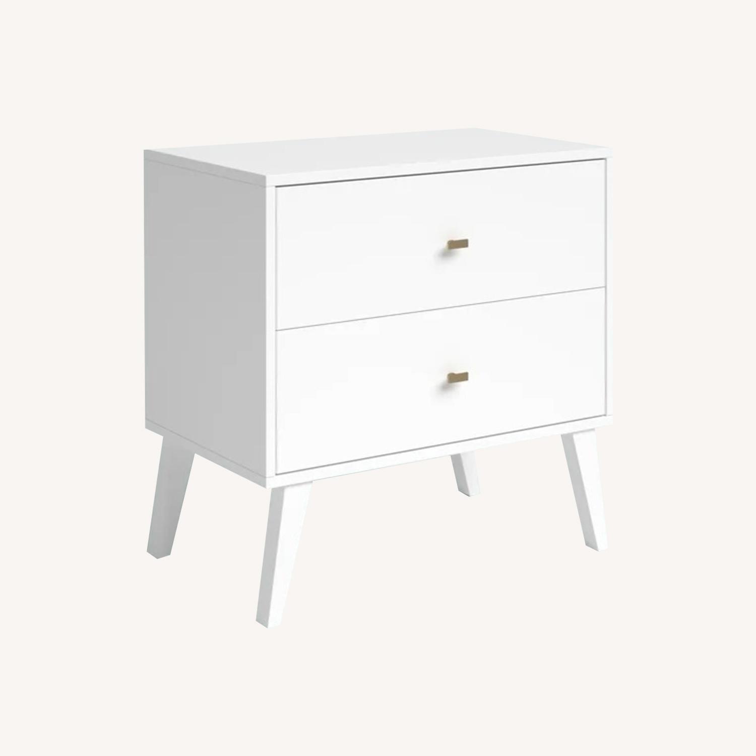 Wayfair Alyssa 2-Drawer Nightstand - White - AptDeco