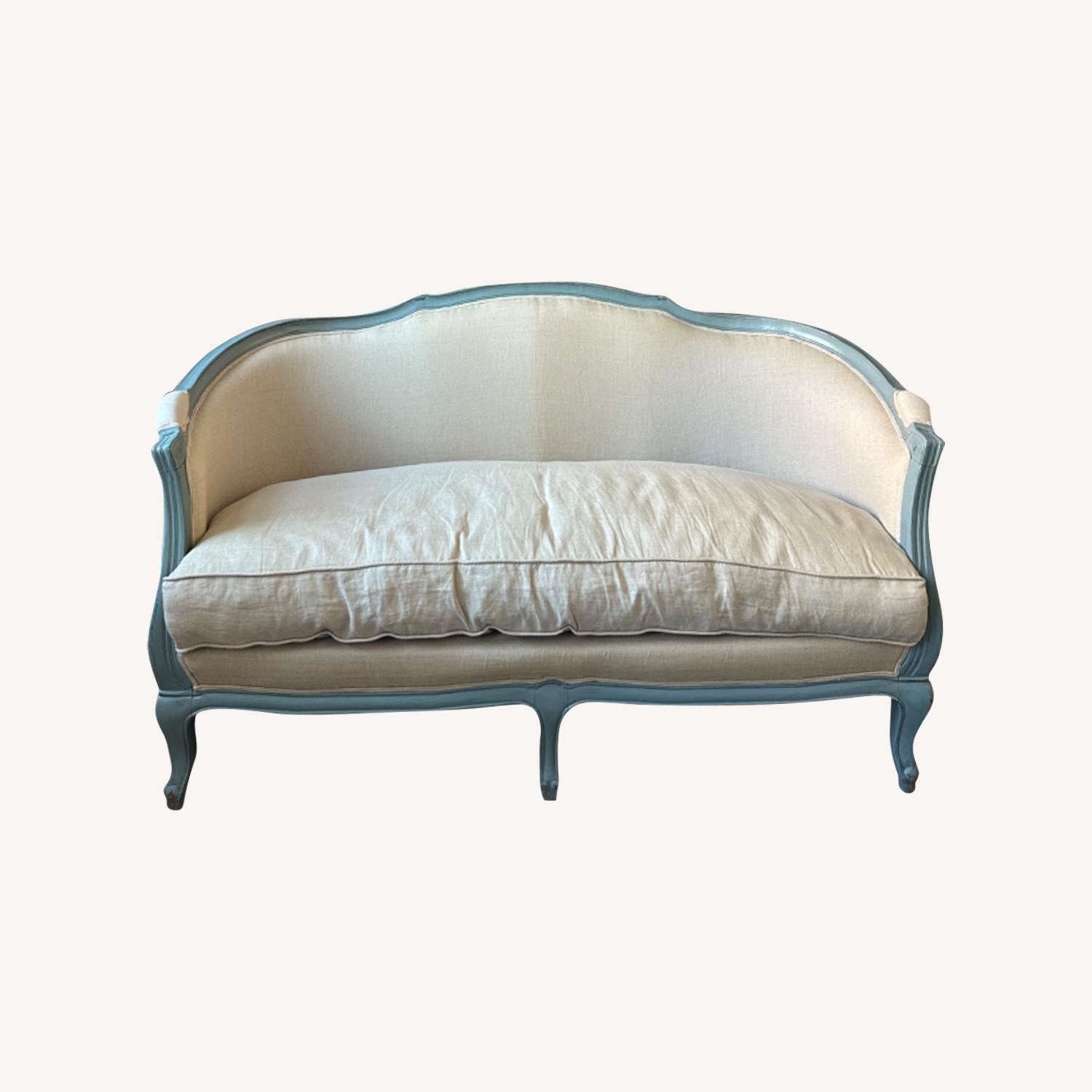 Distressed European Settee - AptDeco