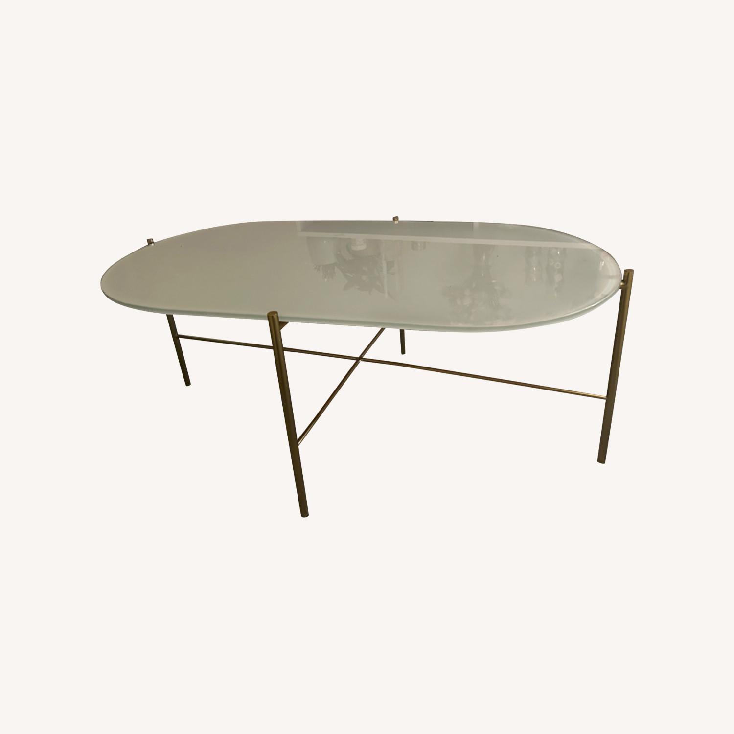 Article Silicus Light Gray Oblong Coffee Table - AptDeco