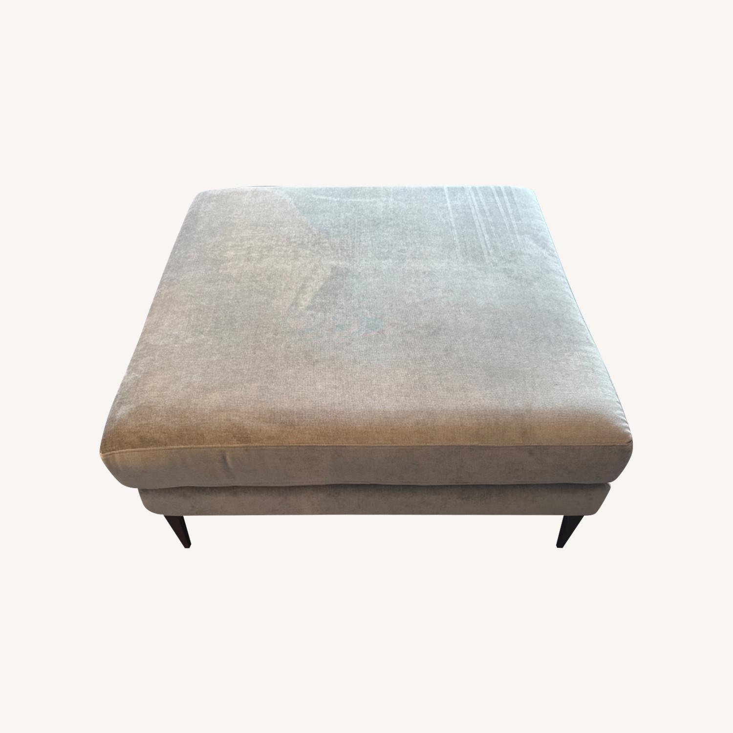 West Elm Andes Oversized Ottoman - AptDeco