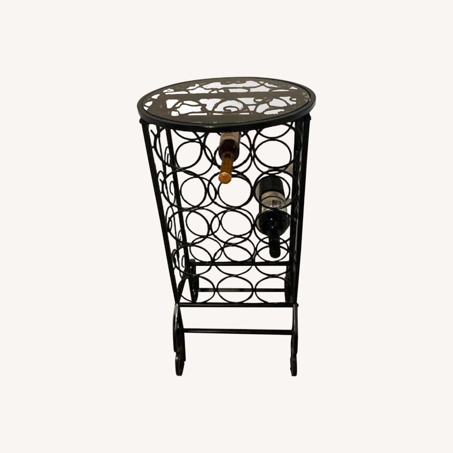 Wayfair Black Metal Wine Rack - AptDeco