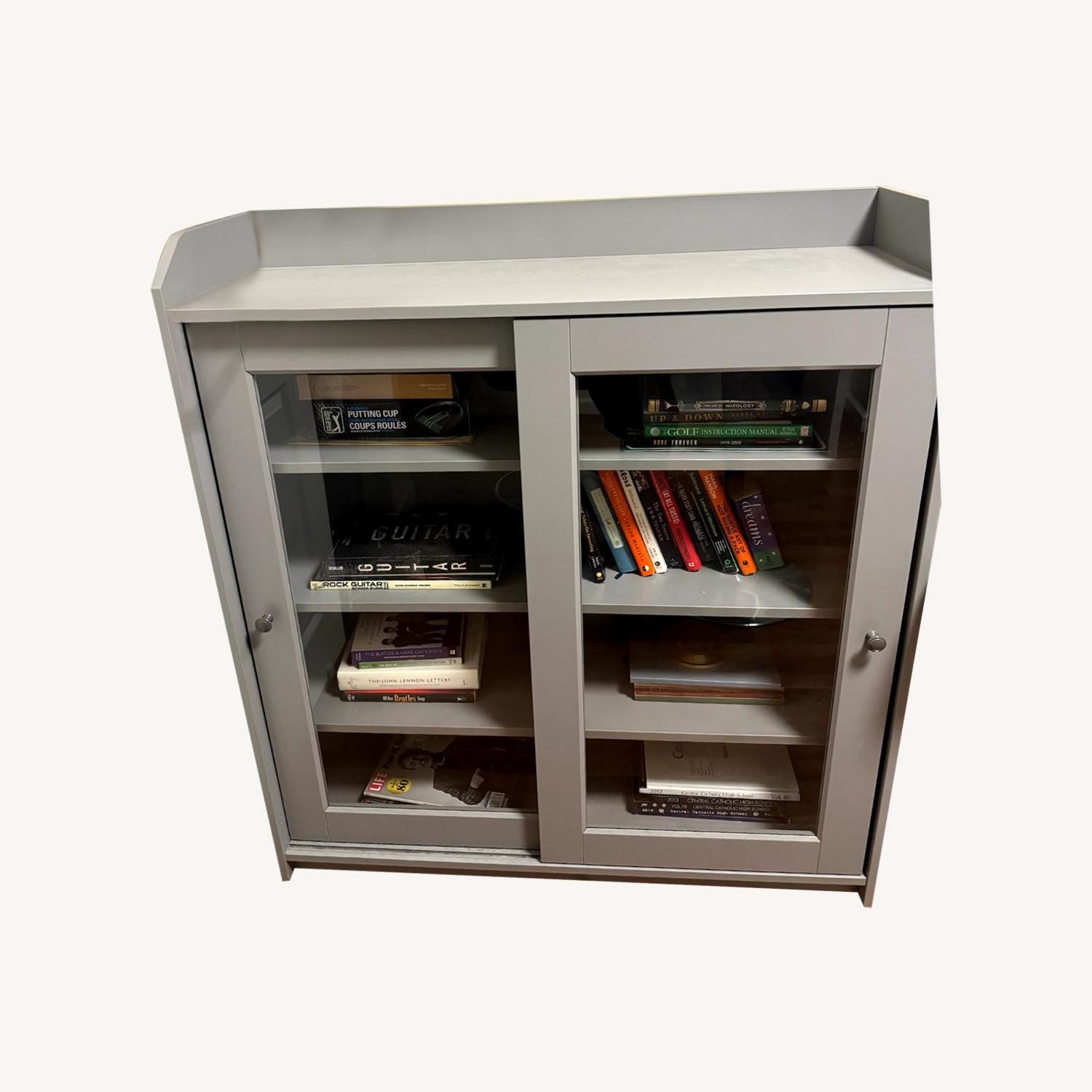 IKEA Shelves Glass Display Cabinet - AptDeco