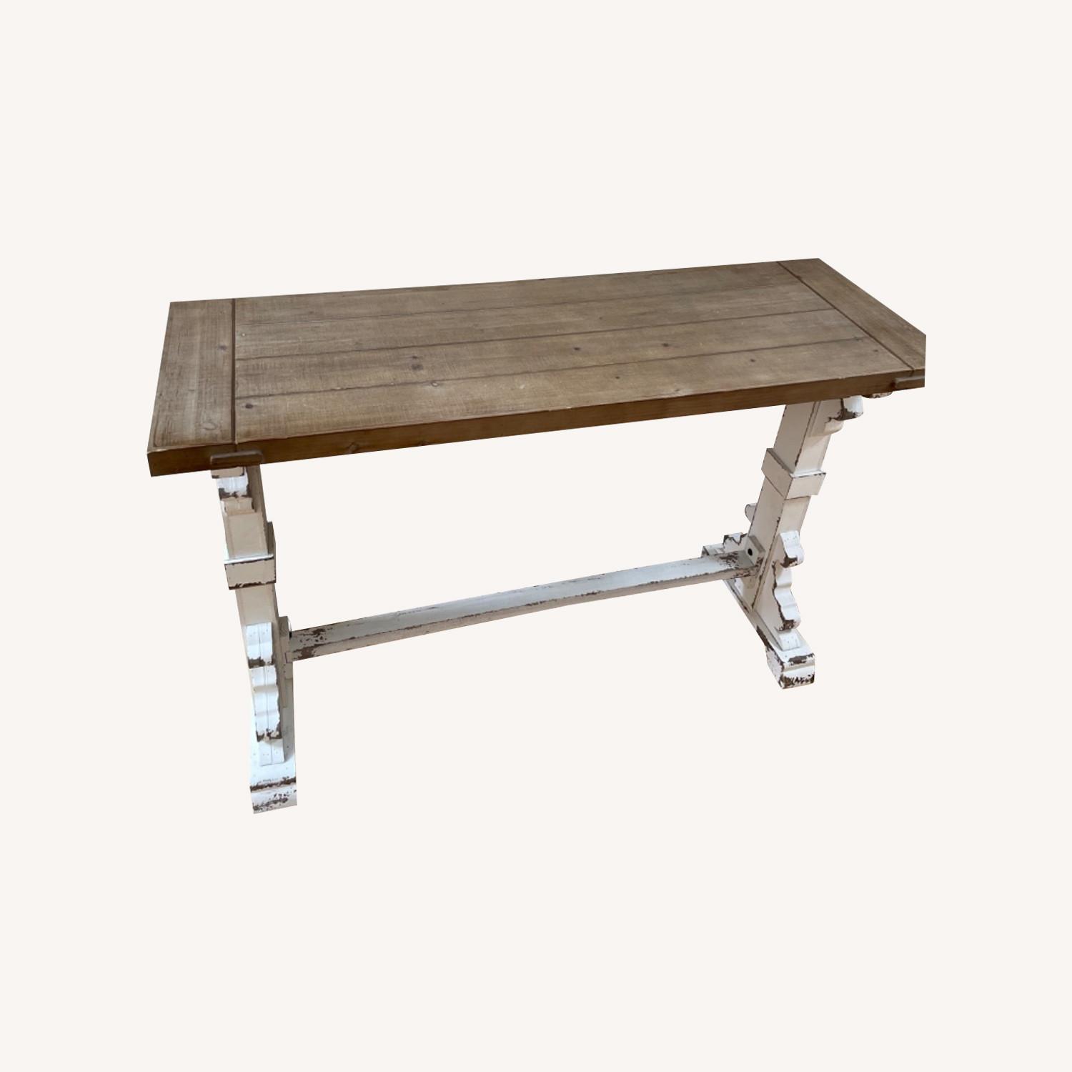 Wayfair Rustic Wood Console Table - AptDeco