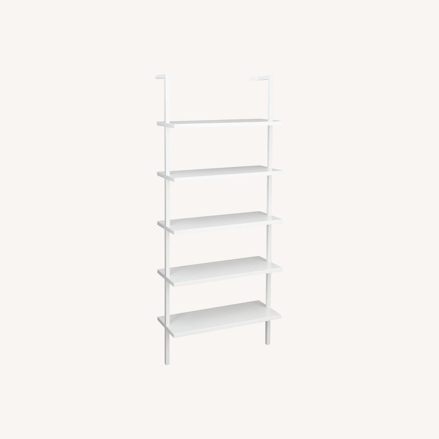 CB2 Stairway White Bookshelf 72.5" - AptDeco