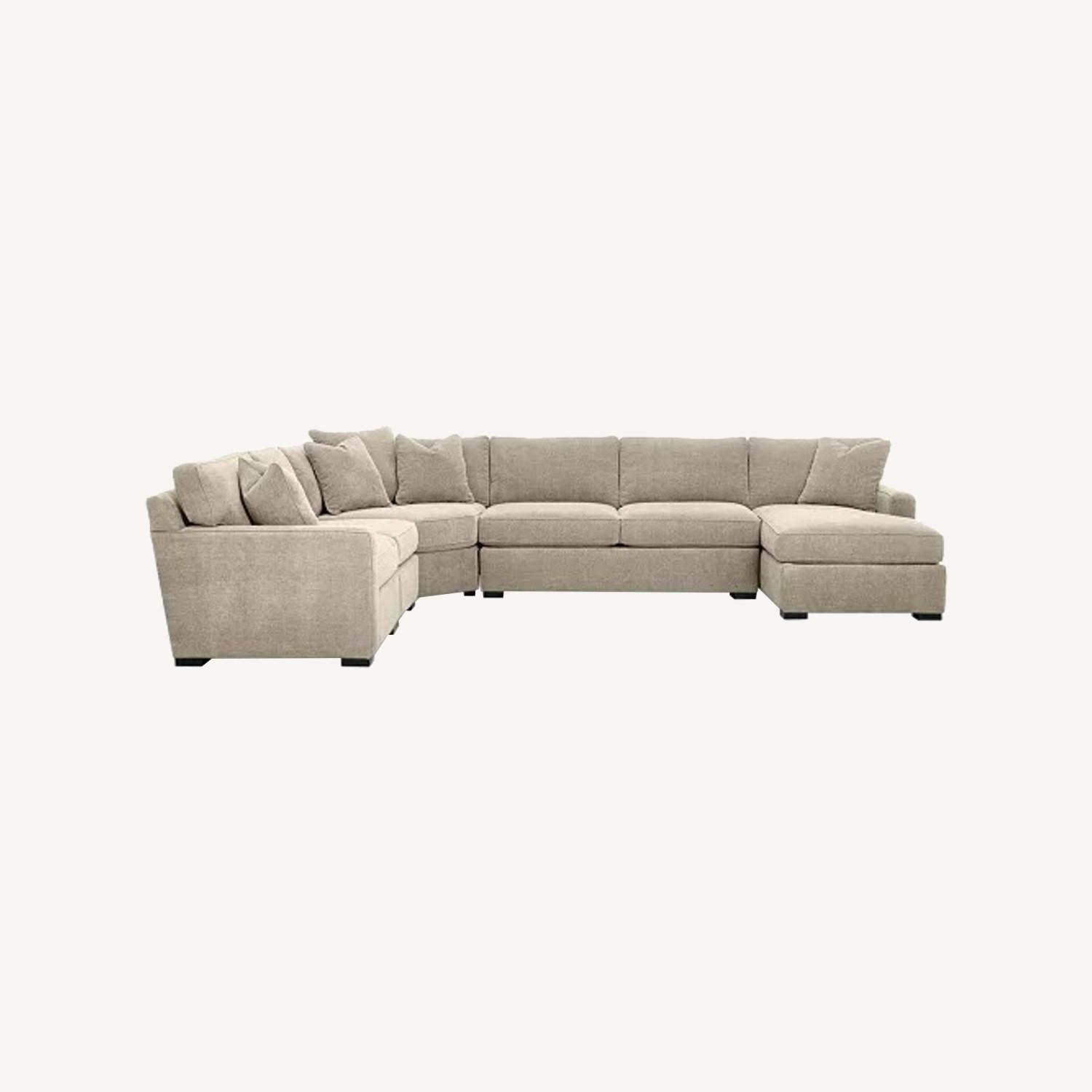 Macy's Beige 5 Sectional Sofa - AptDeco