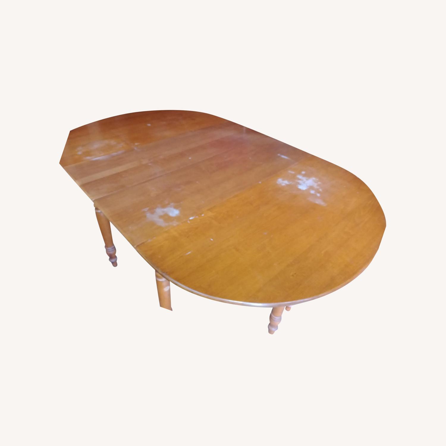 French Vintage Heavy Kitchen Table - AptDeco