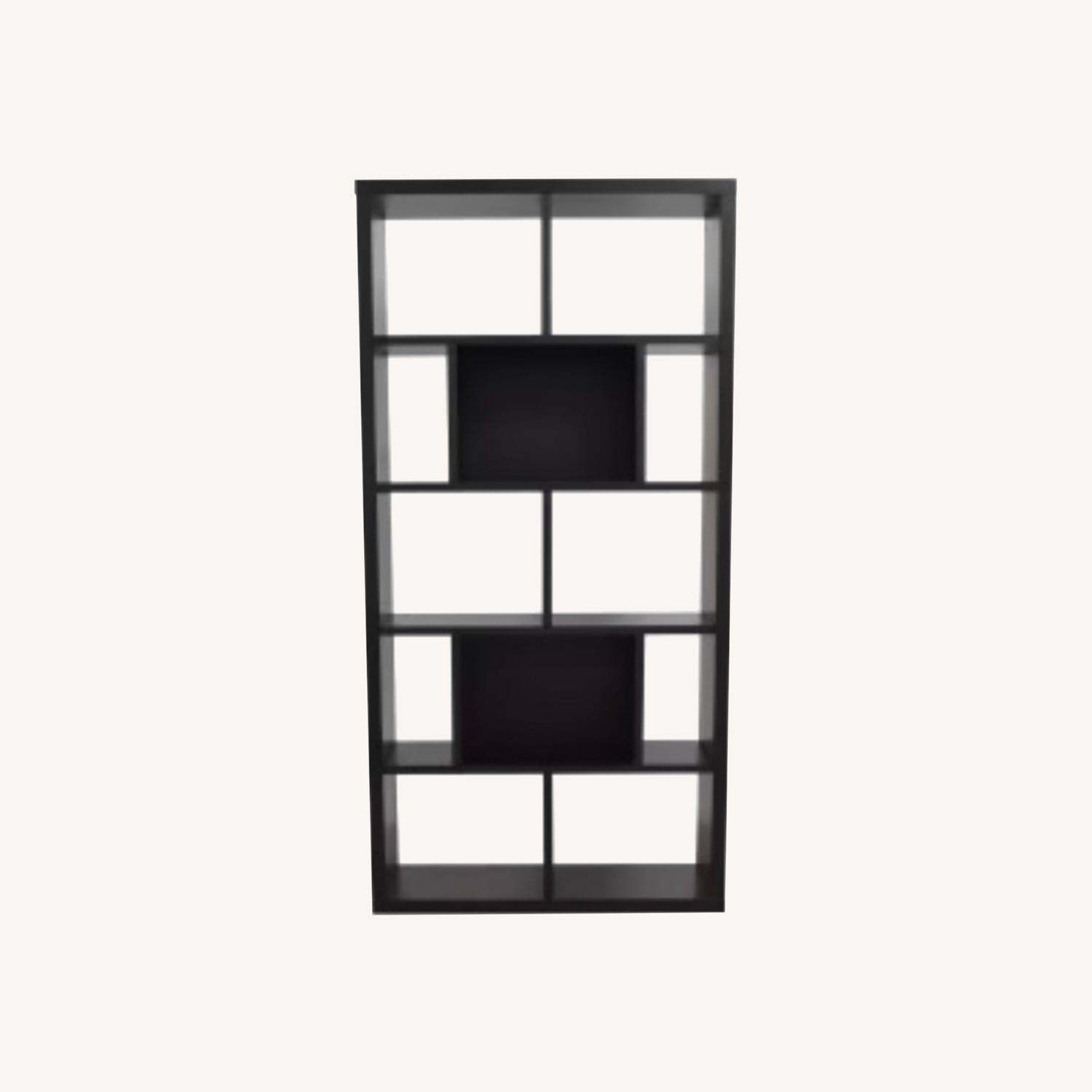 West Elm Mid Century Cut Out Bookcase - AptDeco