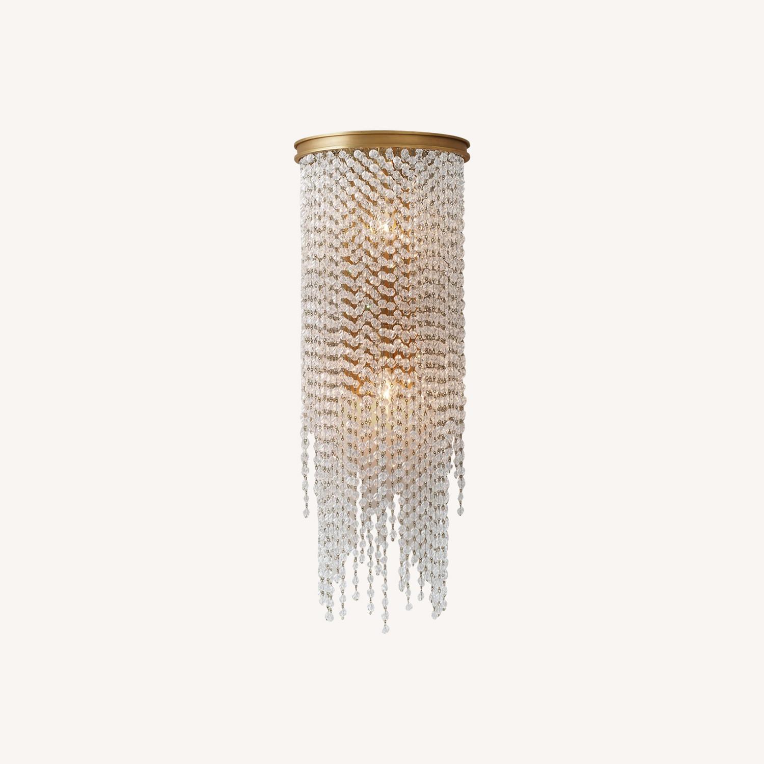 Pair of RH Athena Crystal Grand Sconces - AptDeco
