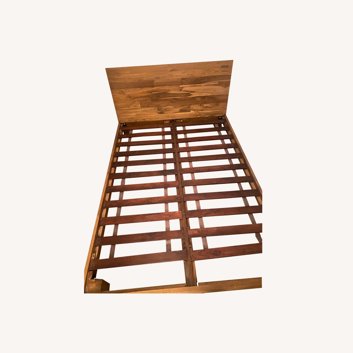CB2 Teak Wood Full Bed - AptDeco