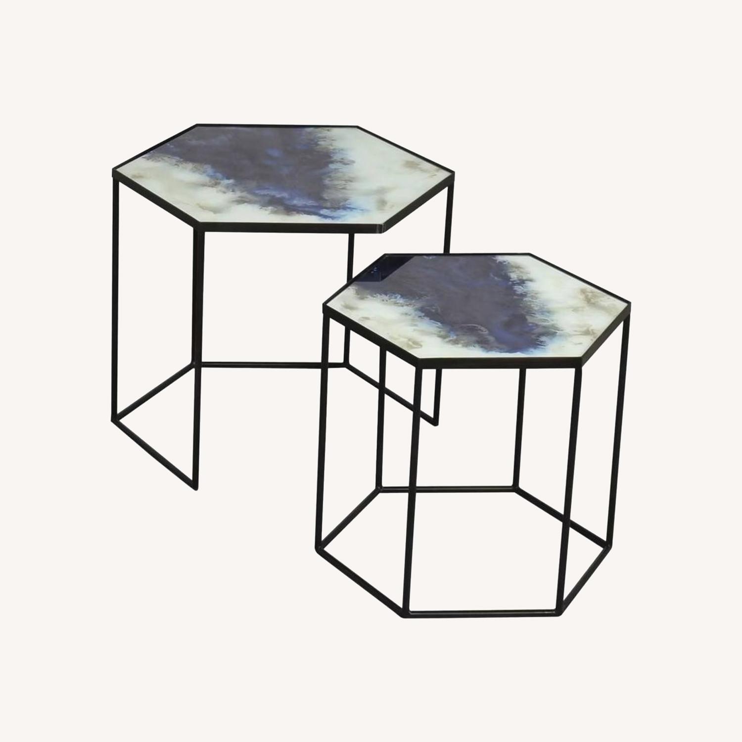 Ethnicraft Organic Hexagon Stacking Tables - AptDeco