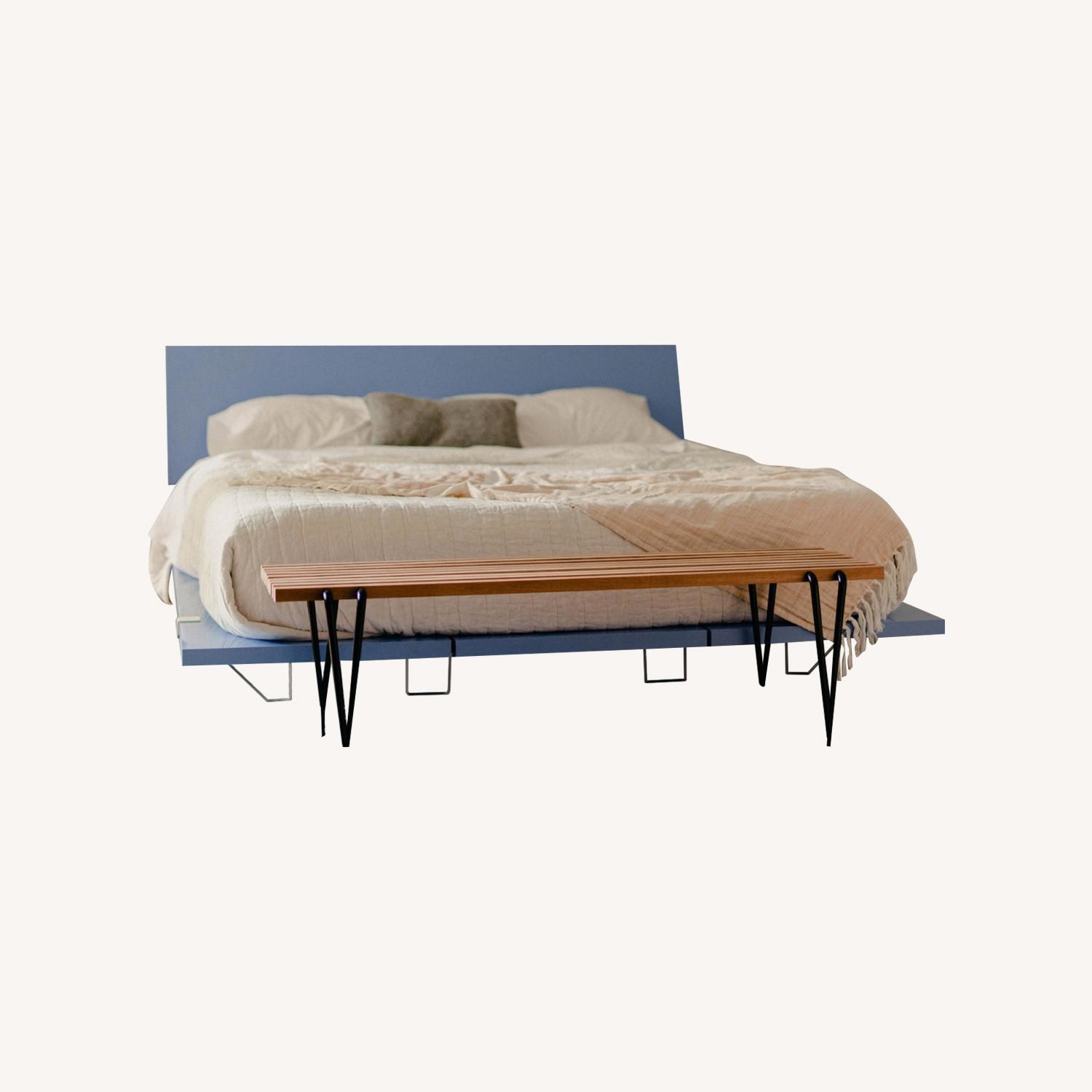 Floyd Queen Bed Frame W Color Headboard Wisteria - AptDeco