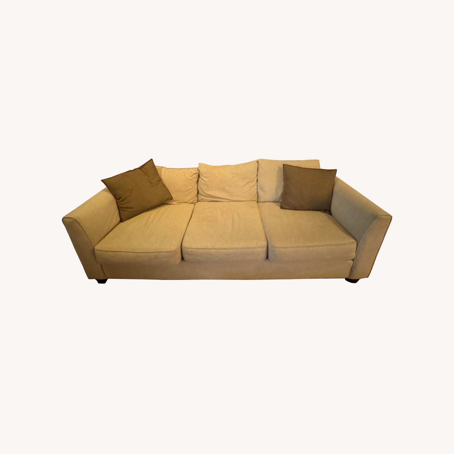 Modern Herringbone Three - Seater Couch - AptDeco
