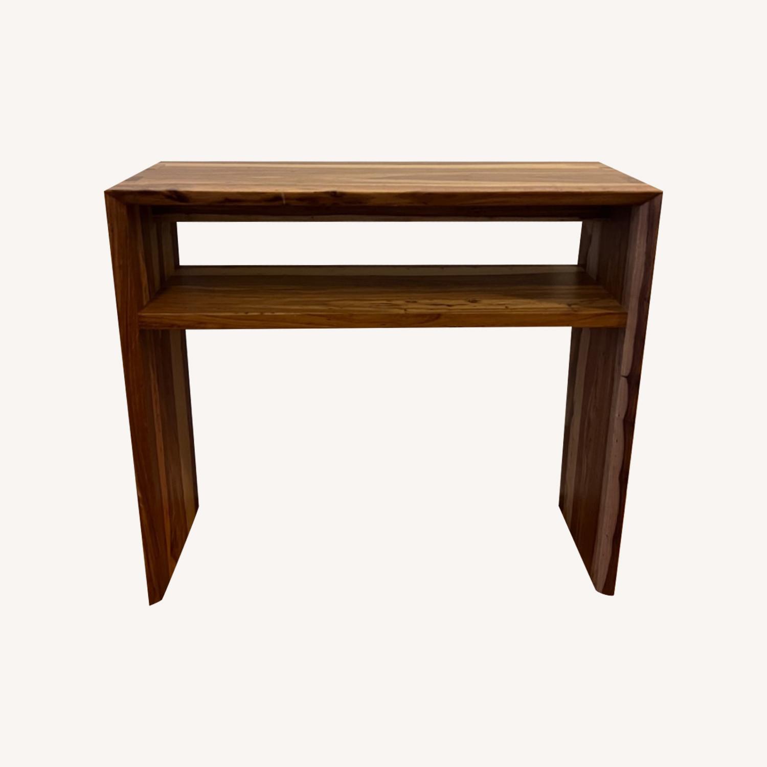 Wood Entry Way Console Table - AptDeco
