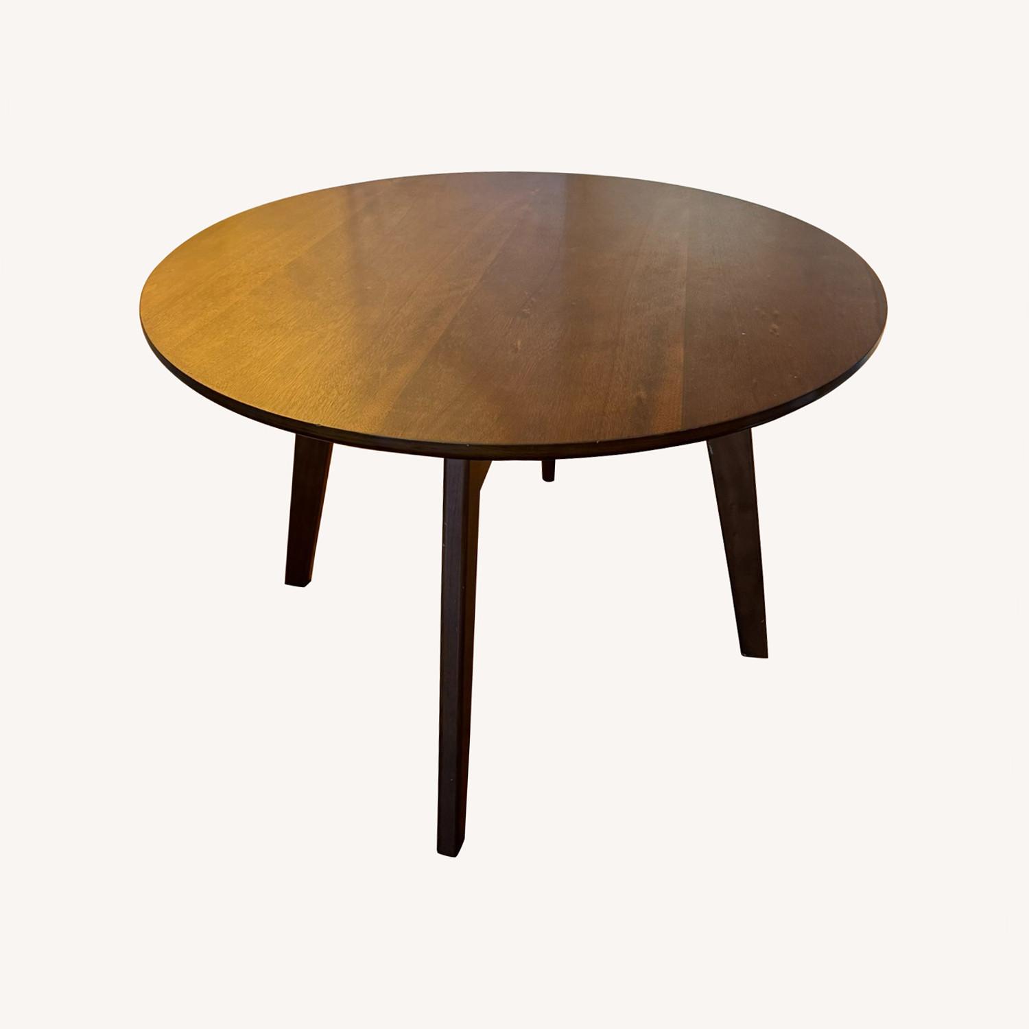 44" Round Dining Table Hazelnut - AptDeco
