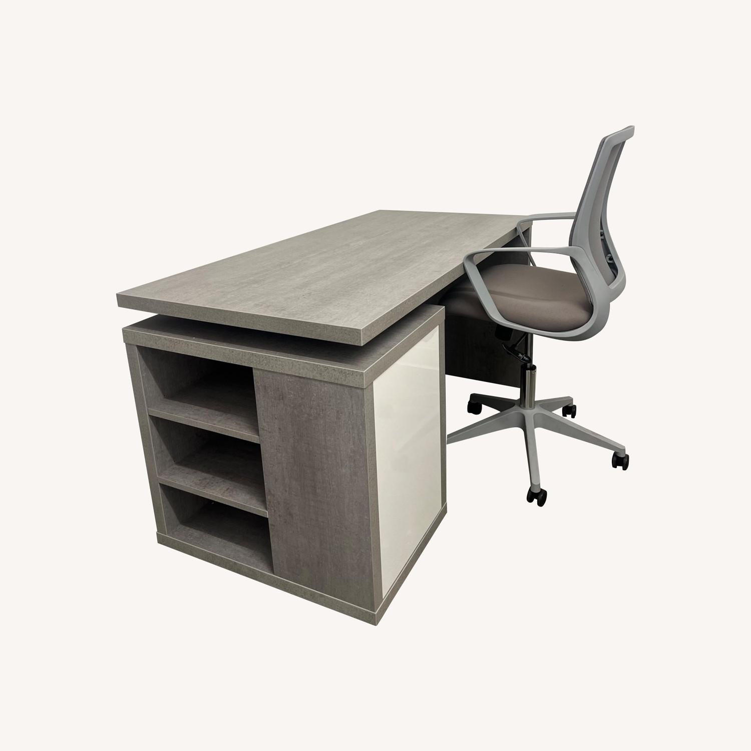 Scandinavian Designs Desk with Chair - AptDeco