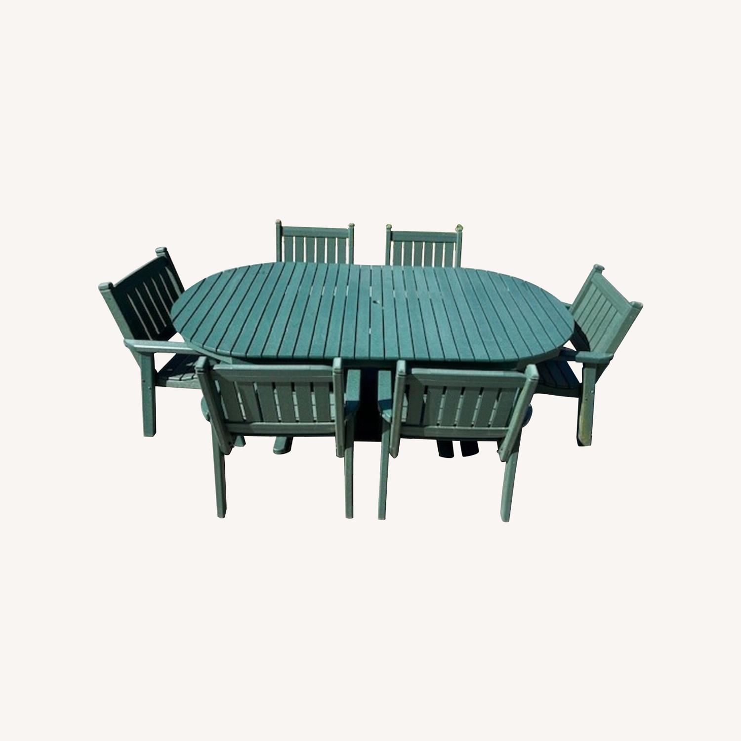 Polywood Outdoor Dining Set Table Chairs 8
