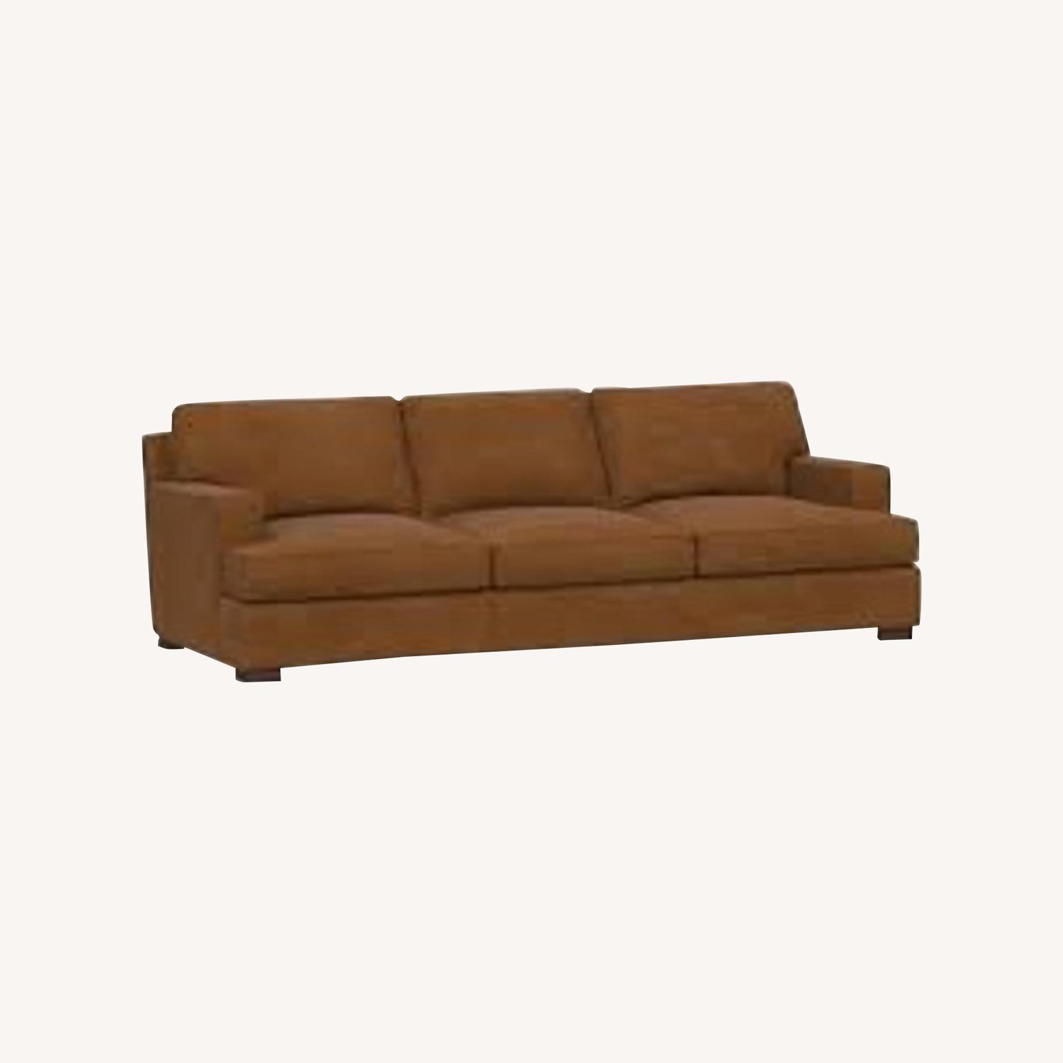 Pottery Barn Leather TOWNSEND Leather Sofa - AptDeco