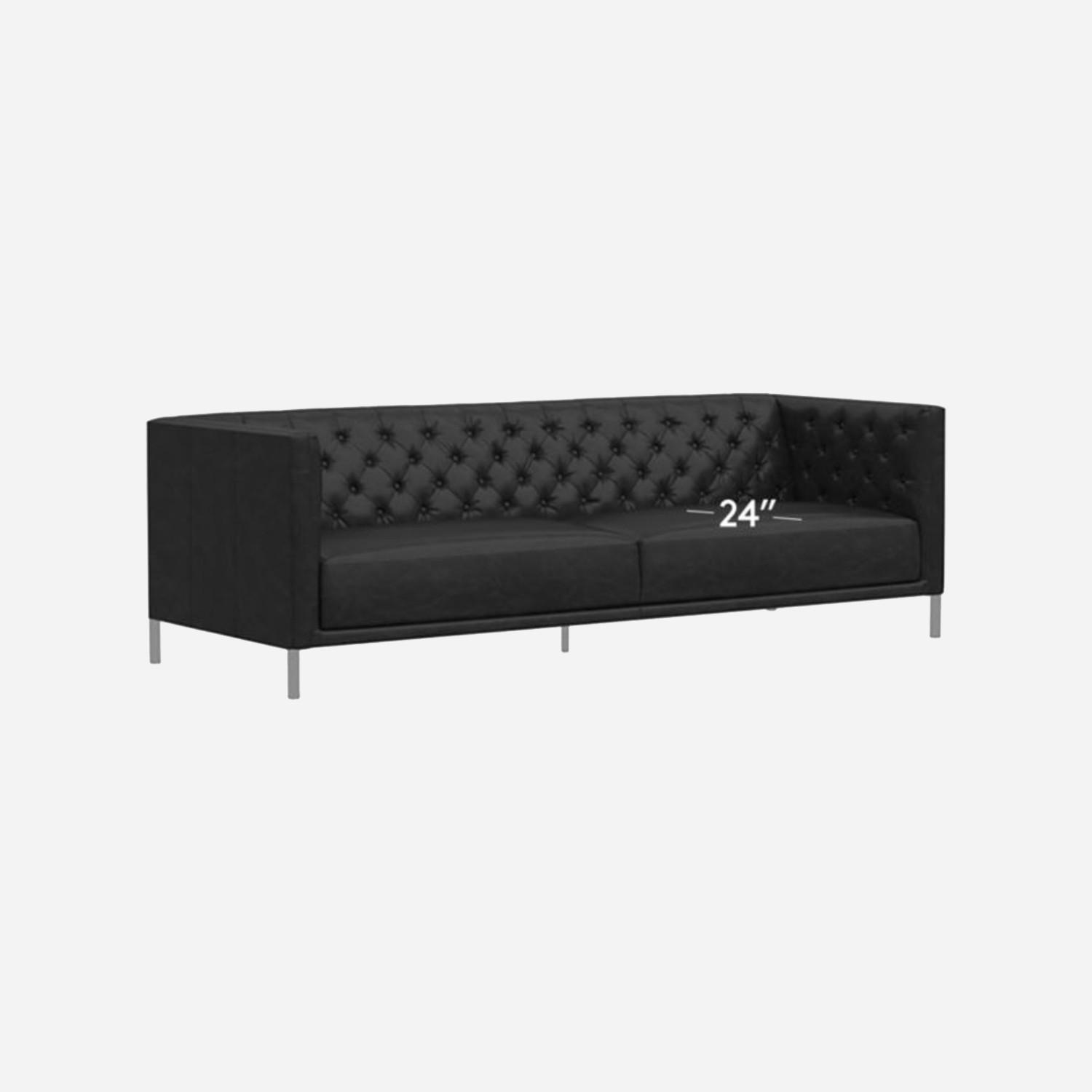 CB2 Saville Leather Couch - AptDeco