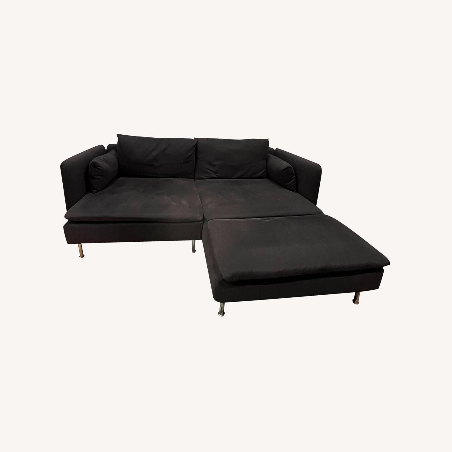 IKEA SDERHAMN Sofa Section Fridtuna Dark Gray - AptDeco