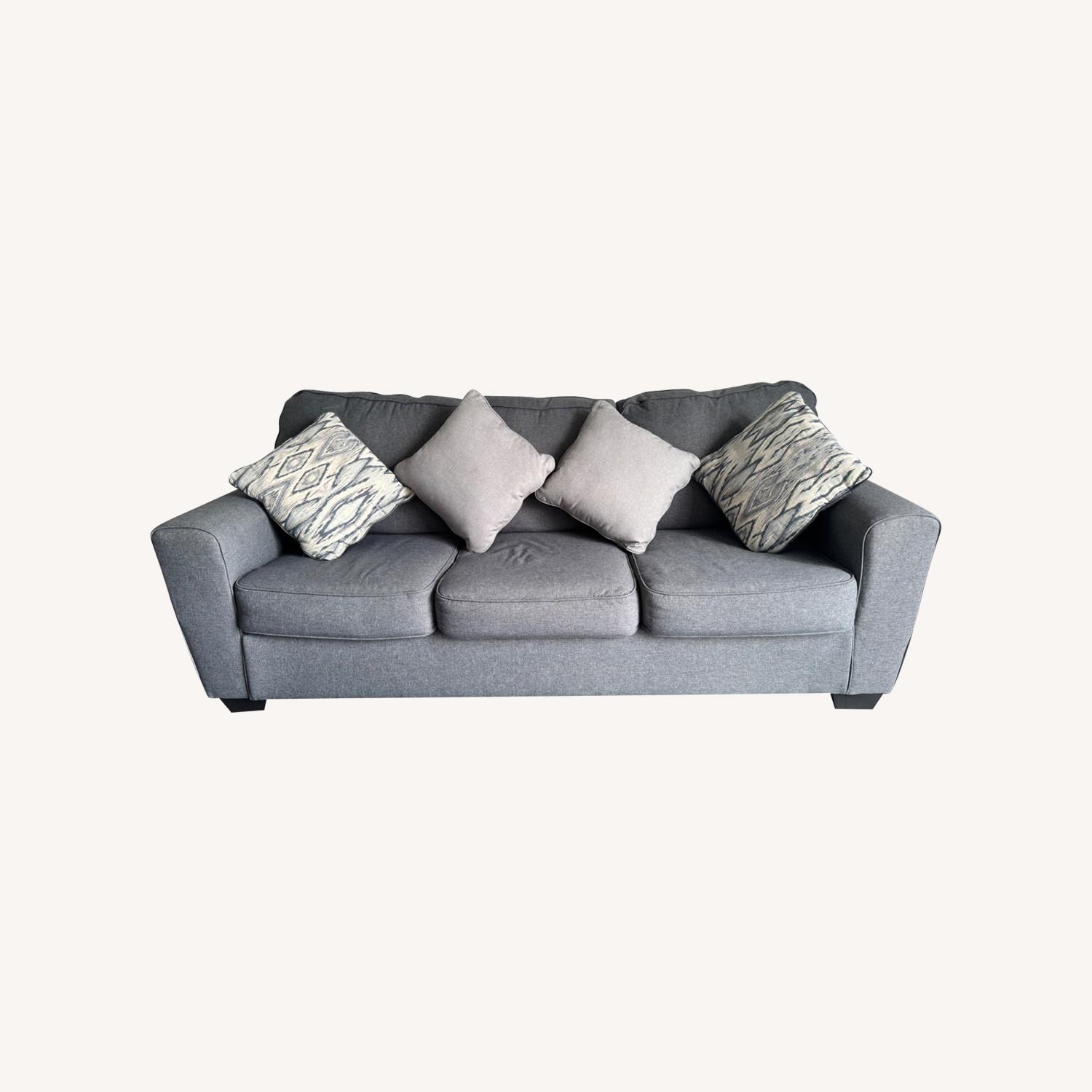 Ashley Dark Gray Calion Sofa - AptDeco