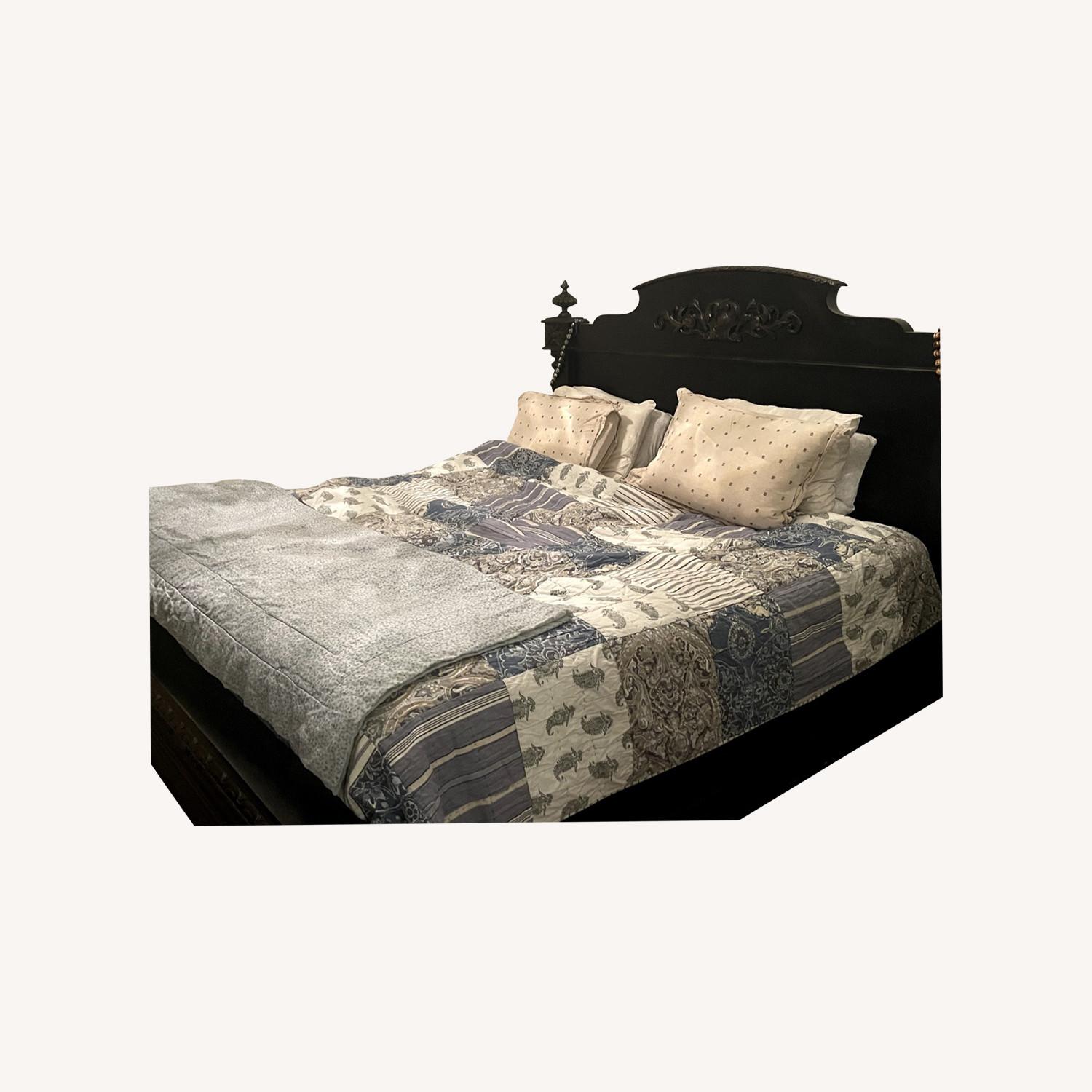 Restoration Hardware King Black French Empire Bed - AptDeco