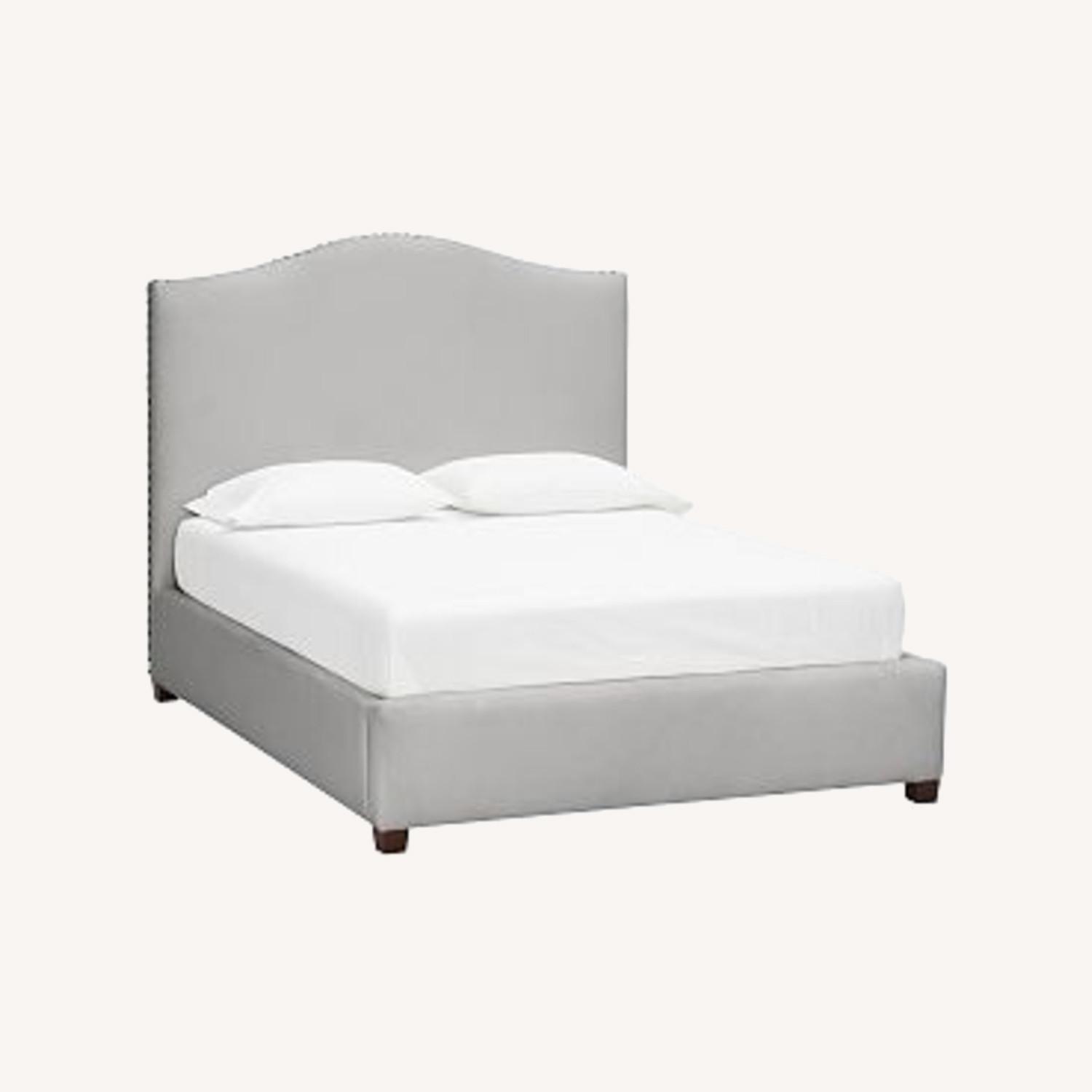Pottery Barn Upholstered Raleigh Camelback Bed - AptDeco