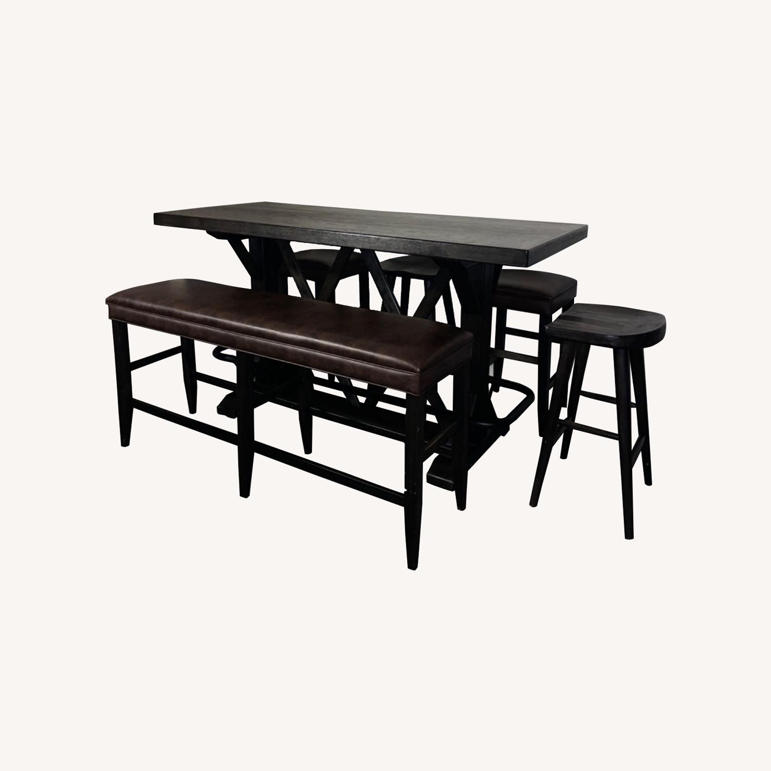 High Dining Table Set - AptDeco