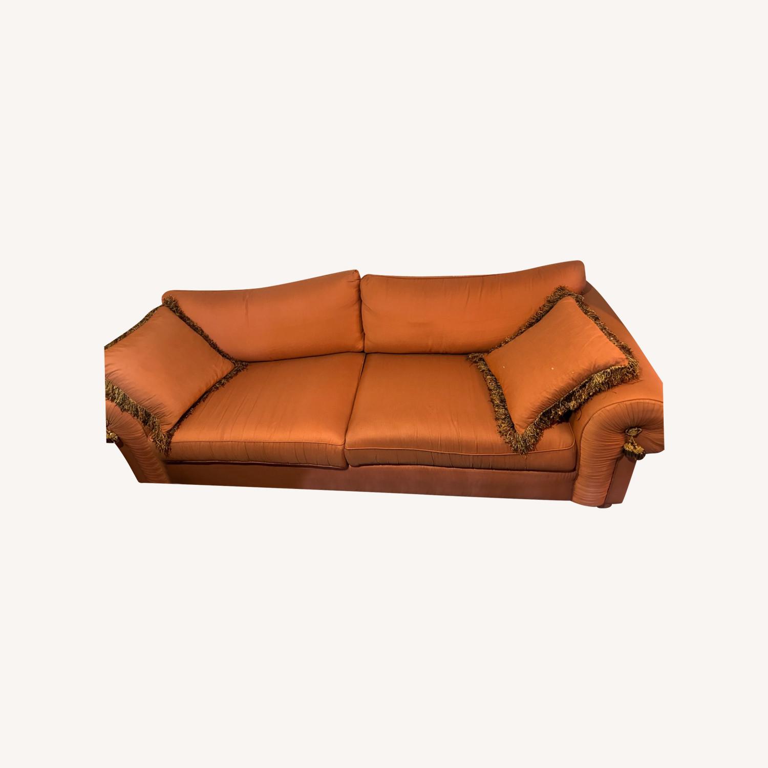 3 Seater Silk Couch - AptDeco