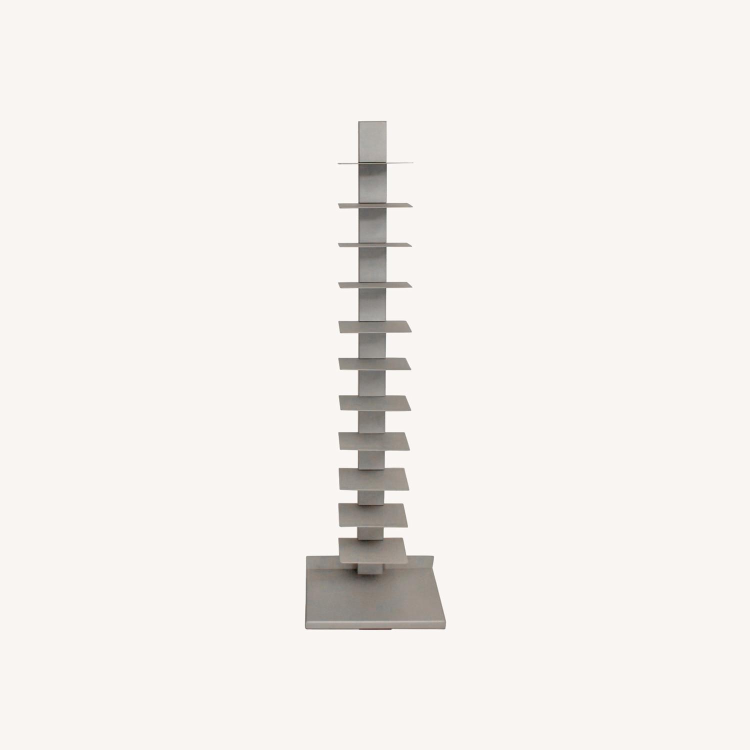 Pair of CB2 Spine Bookcases AptDeco