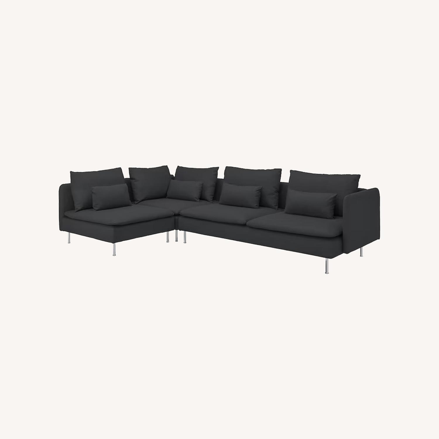 IKEA Soderhamn Sectional Sofa Dark Gray 4 piece - AptDeco